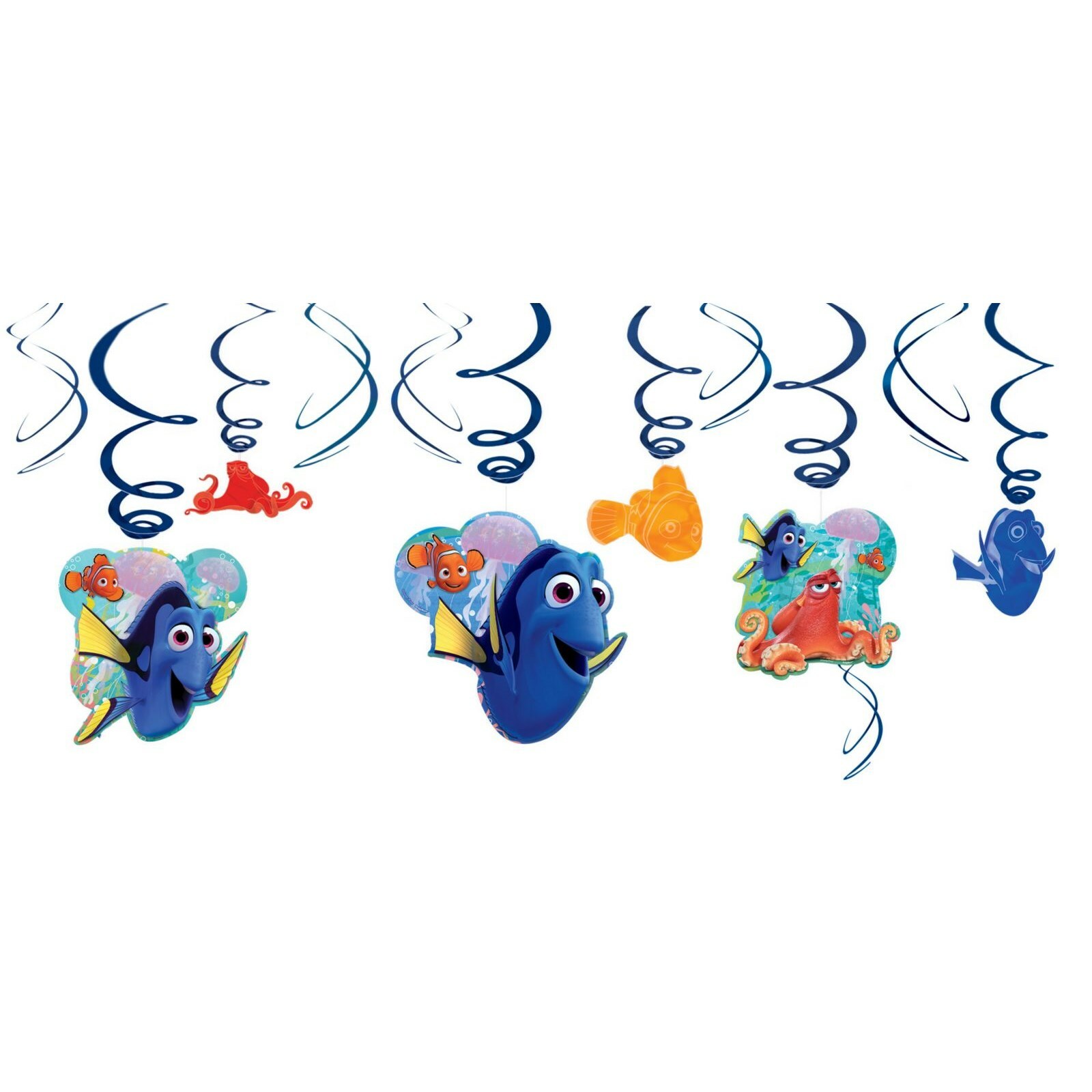 Finding Dory Swirl Decorations (Pack of 12) | Finding Dory | Boys and ...