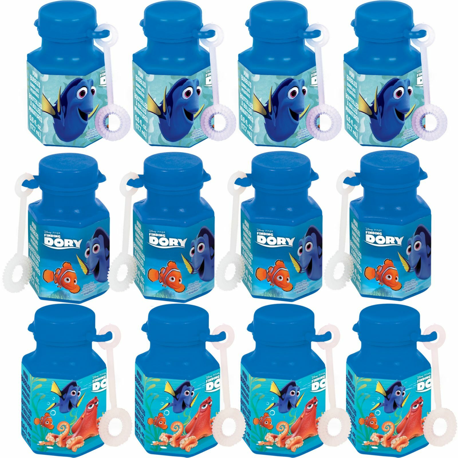 Finding Dory Mini Bubble Bottles (Set of 12) - Discount Party Supplies