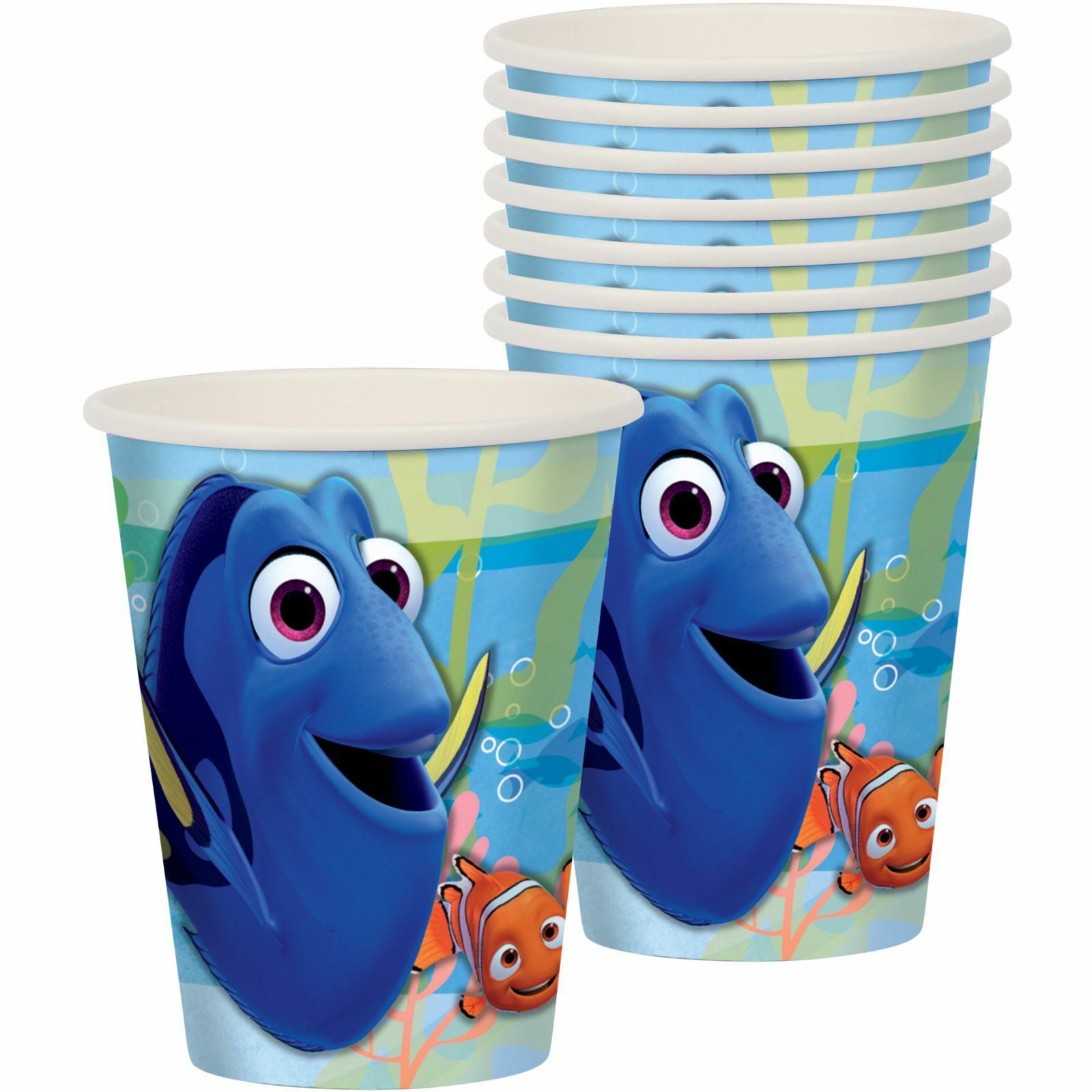 Finding Dory Paper Cups (Pack of 8) - Discount Party Supplies