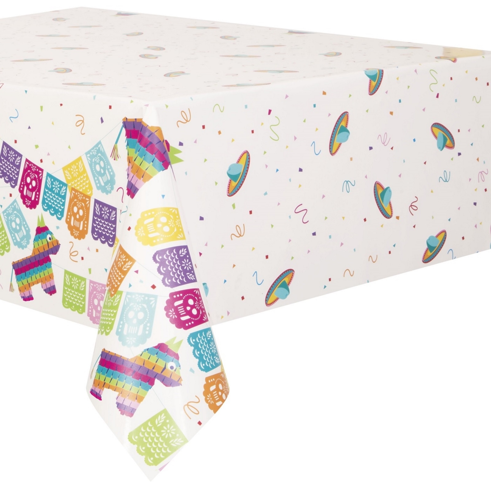 Mexican Fiesta Plastic Tablecloth - Discount Party Supplies