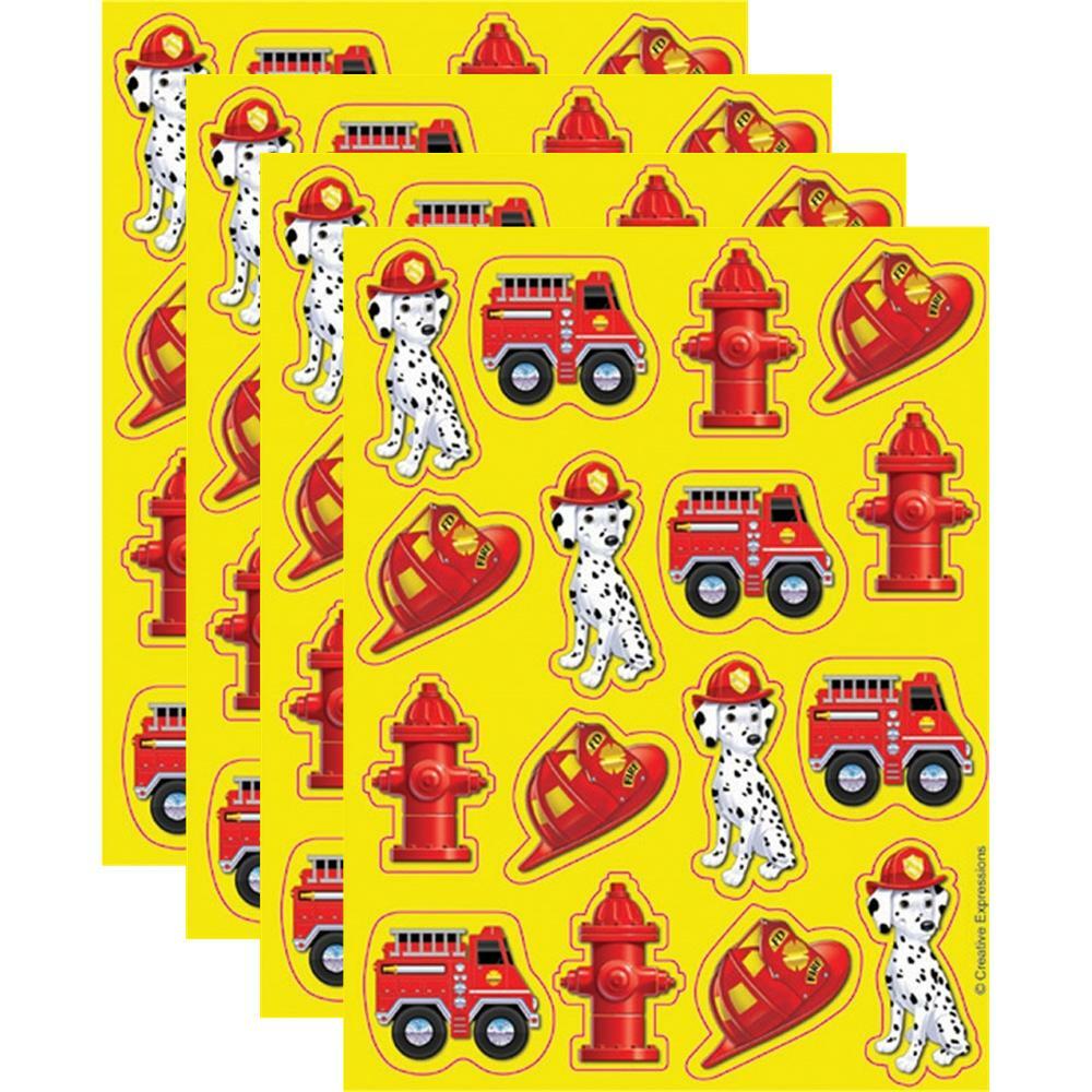 Firefighter Stickers (4 Sheets) - Discount Party Supplies