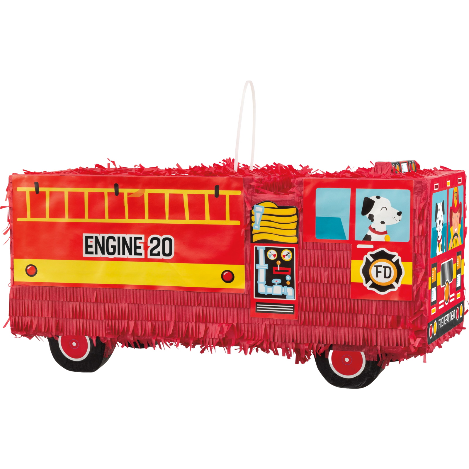 Red Fire Truck 3D Pinata - Discount Party Supplies