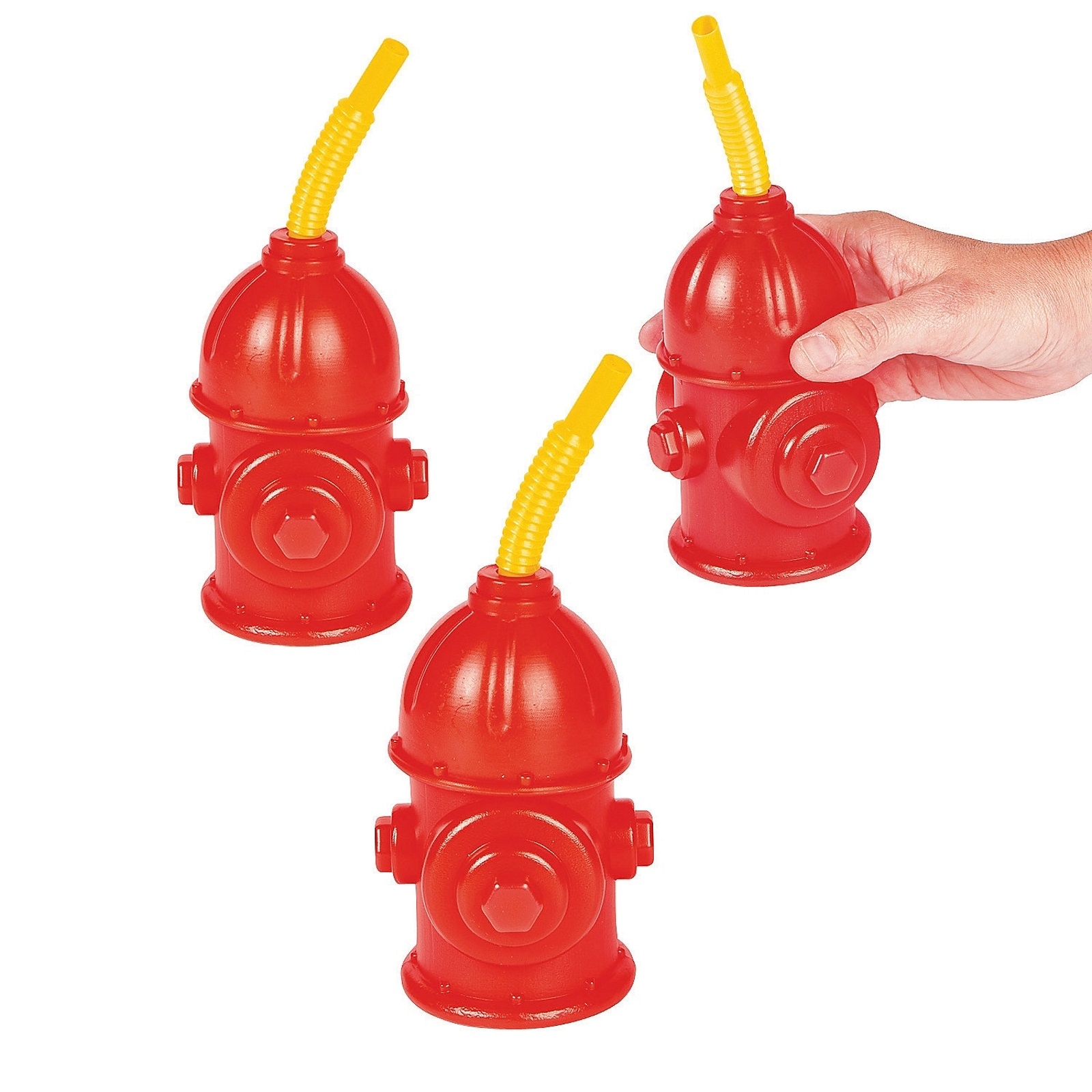 Fire Hydrant Novelty Cup with Straw | Fire Engine | Boys Birthday Party ...