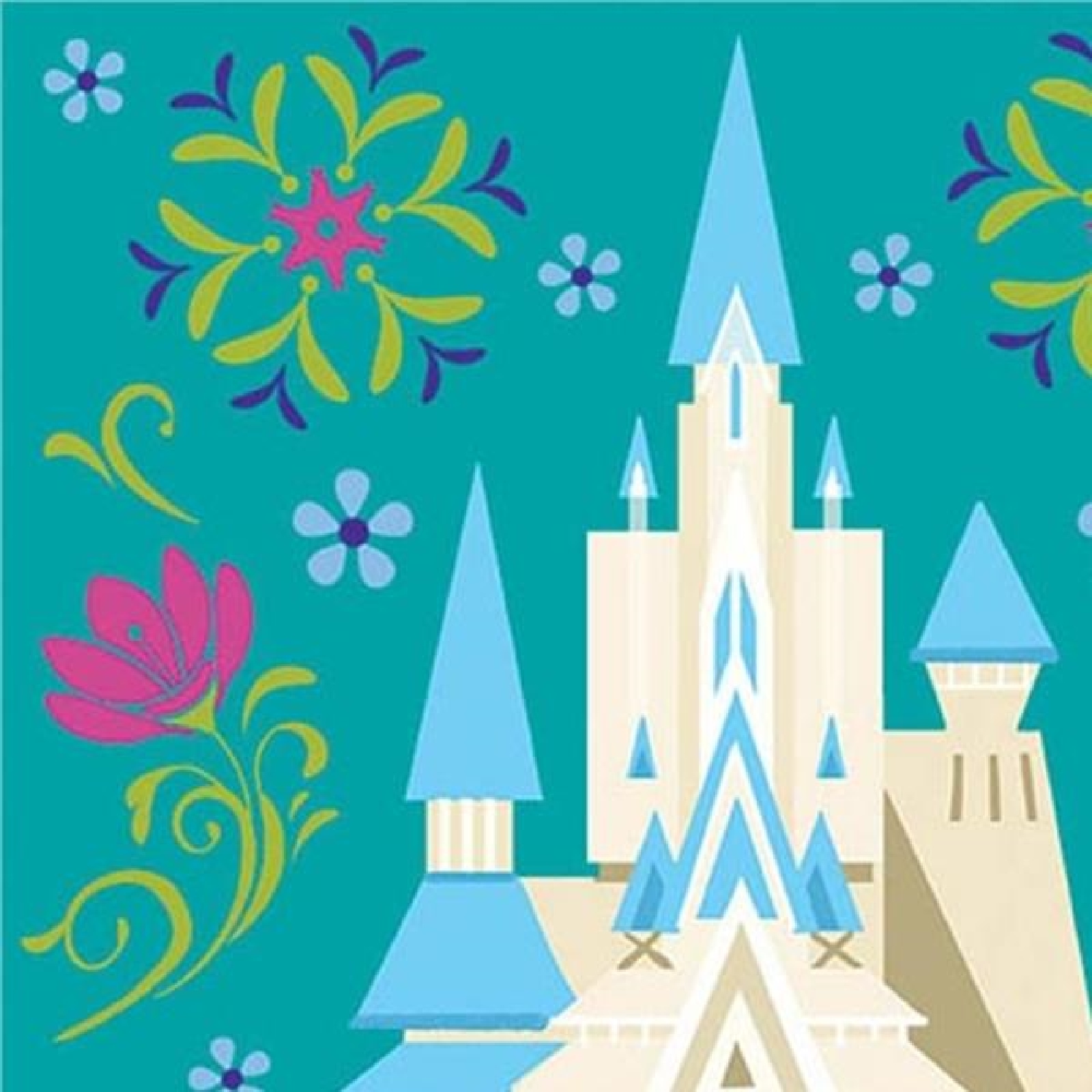 Frozen Small Napkins / Serviettes (Pack of 16) - Discount Party Supplies