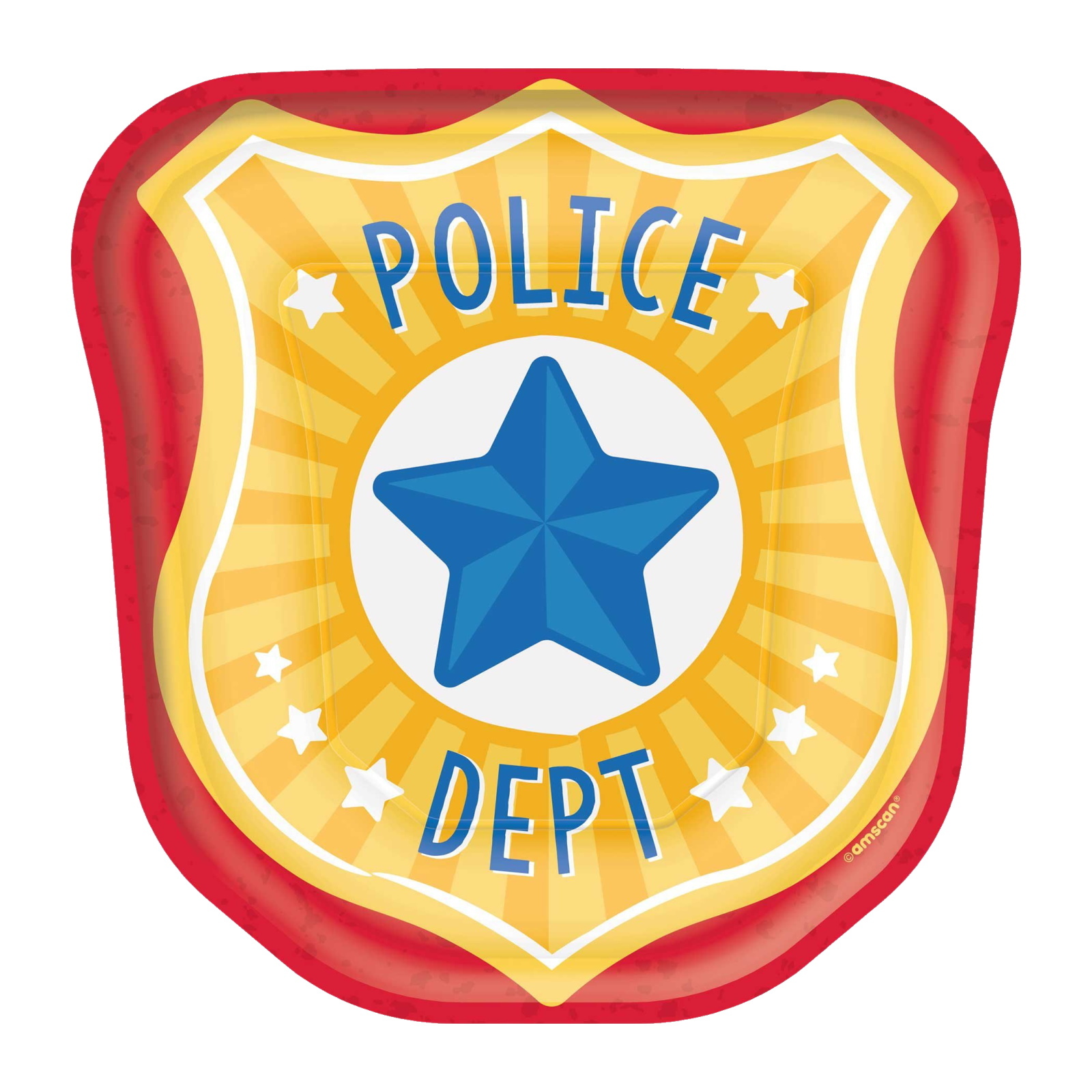 First Responders Police Small Paper Plates (Pack of 8) | Discount Party ...
