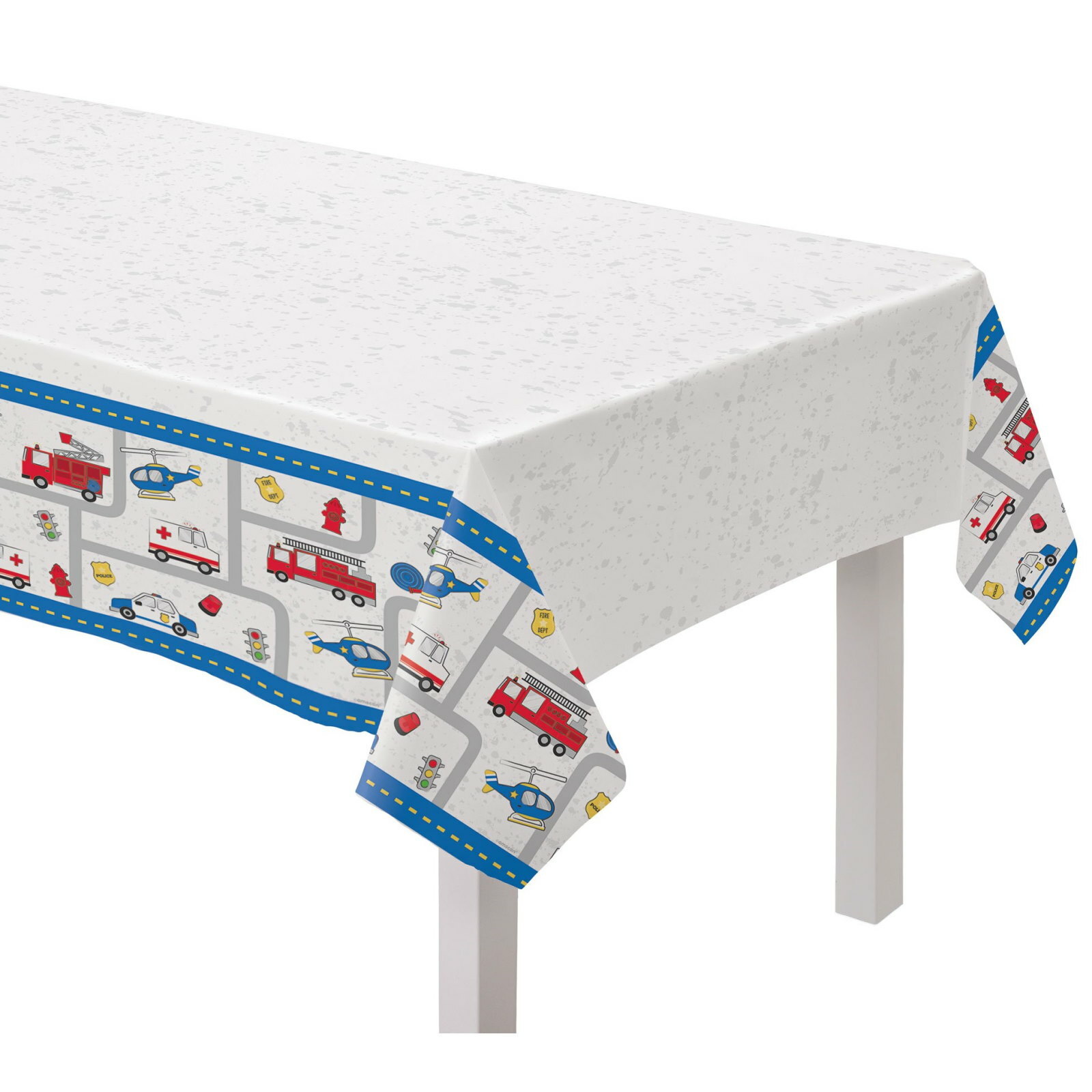 First Responders Plastic Tablecloth - Discount Party Supplies