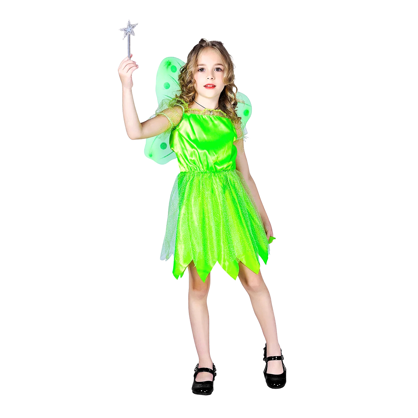 Girls Storybook Green Fairy Costume - Discount Party Supplies
