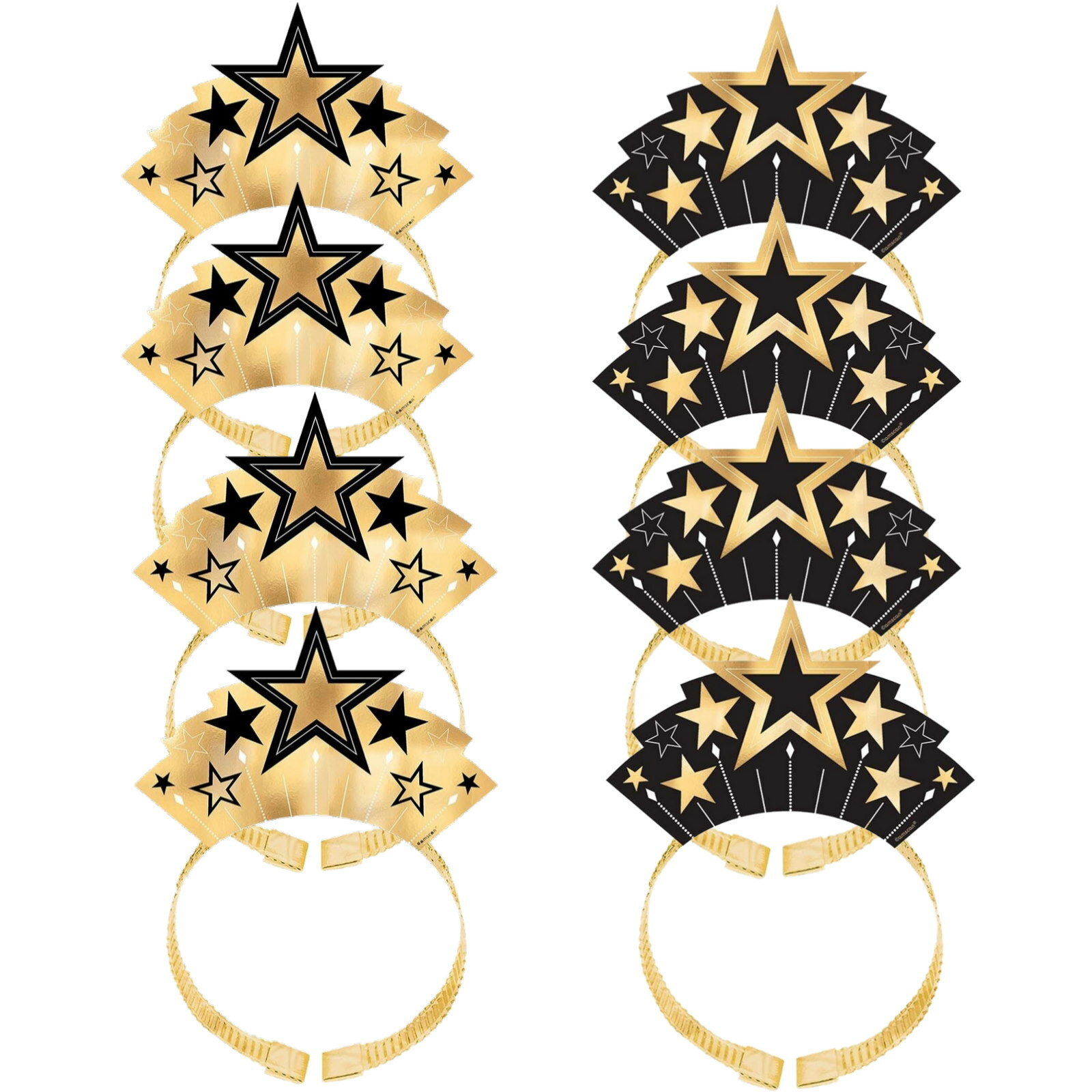 Glitz & Glam Star Tiaras (Pack of 8) - Discount Party Supplies