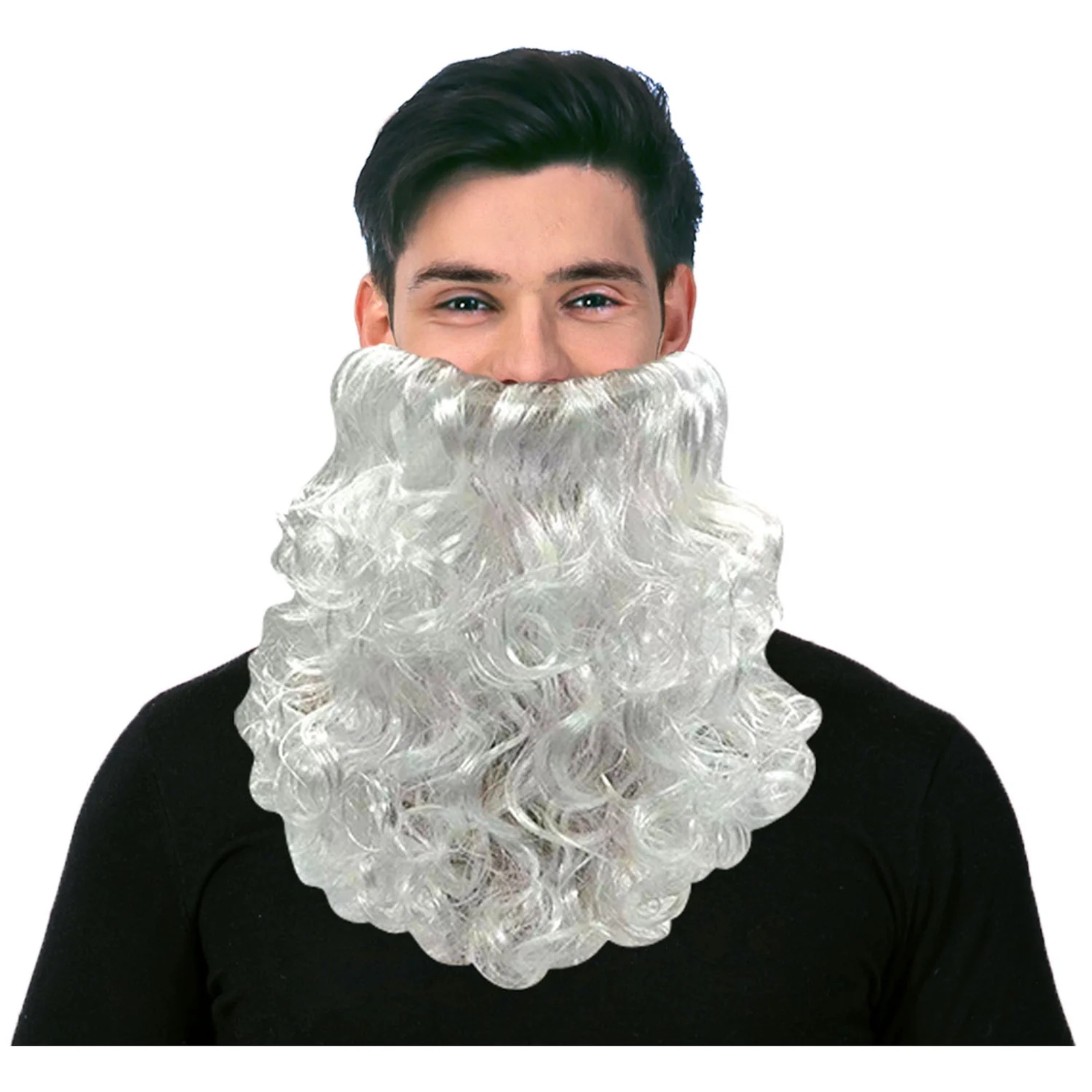 Curly White Party Beard - Discount Party Supplies