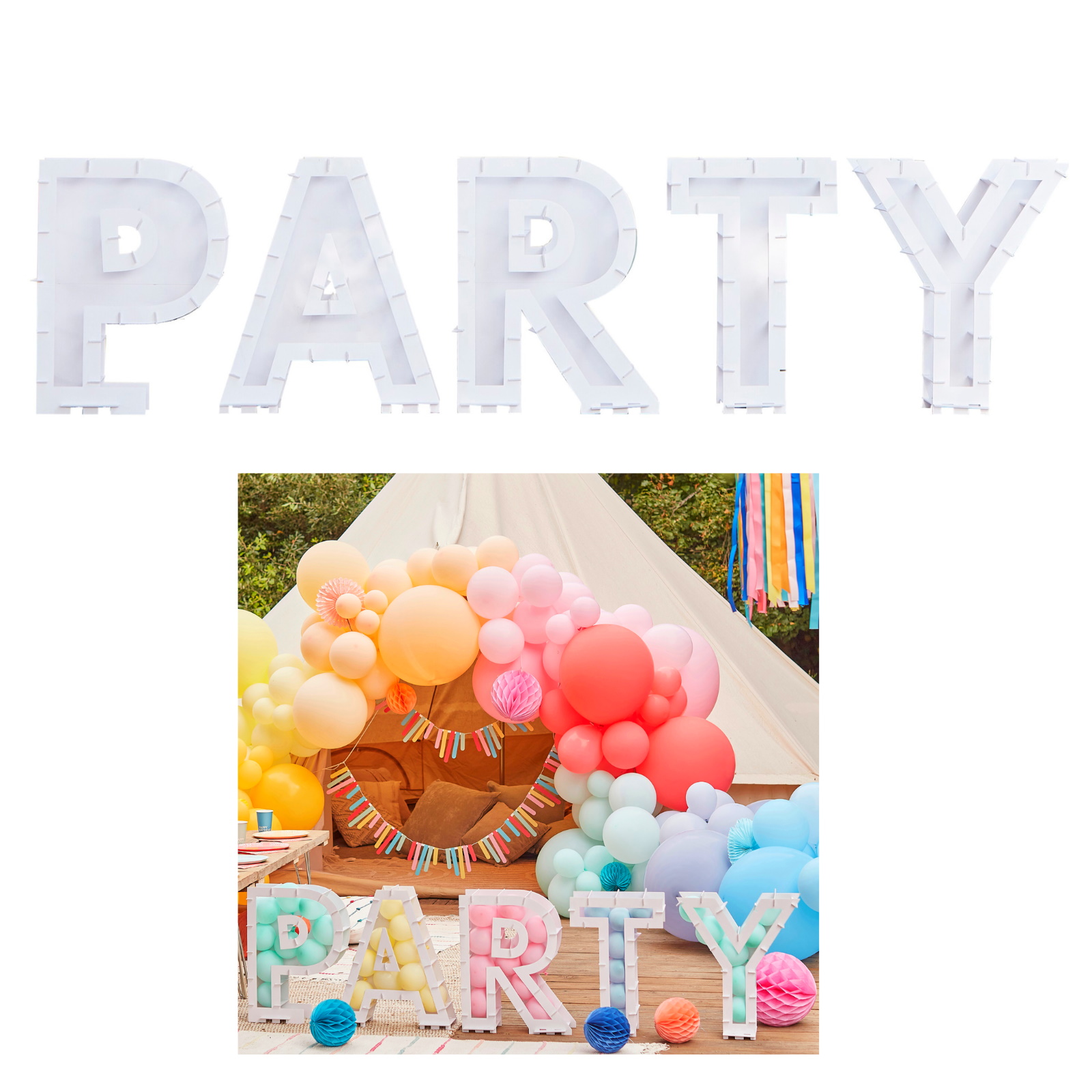 Ginger Ray Party Balloon Mosaic Frame - Discount Party Supplies