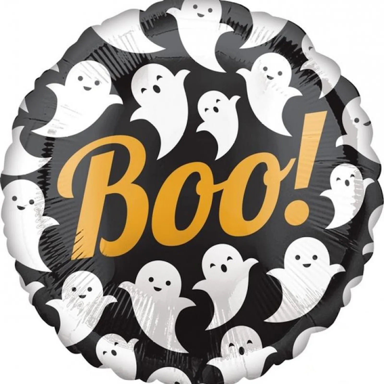Boo Ghosts Foil Helium Balloon - Discount Party Supplies