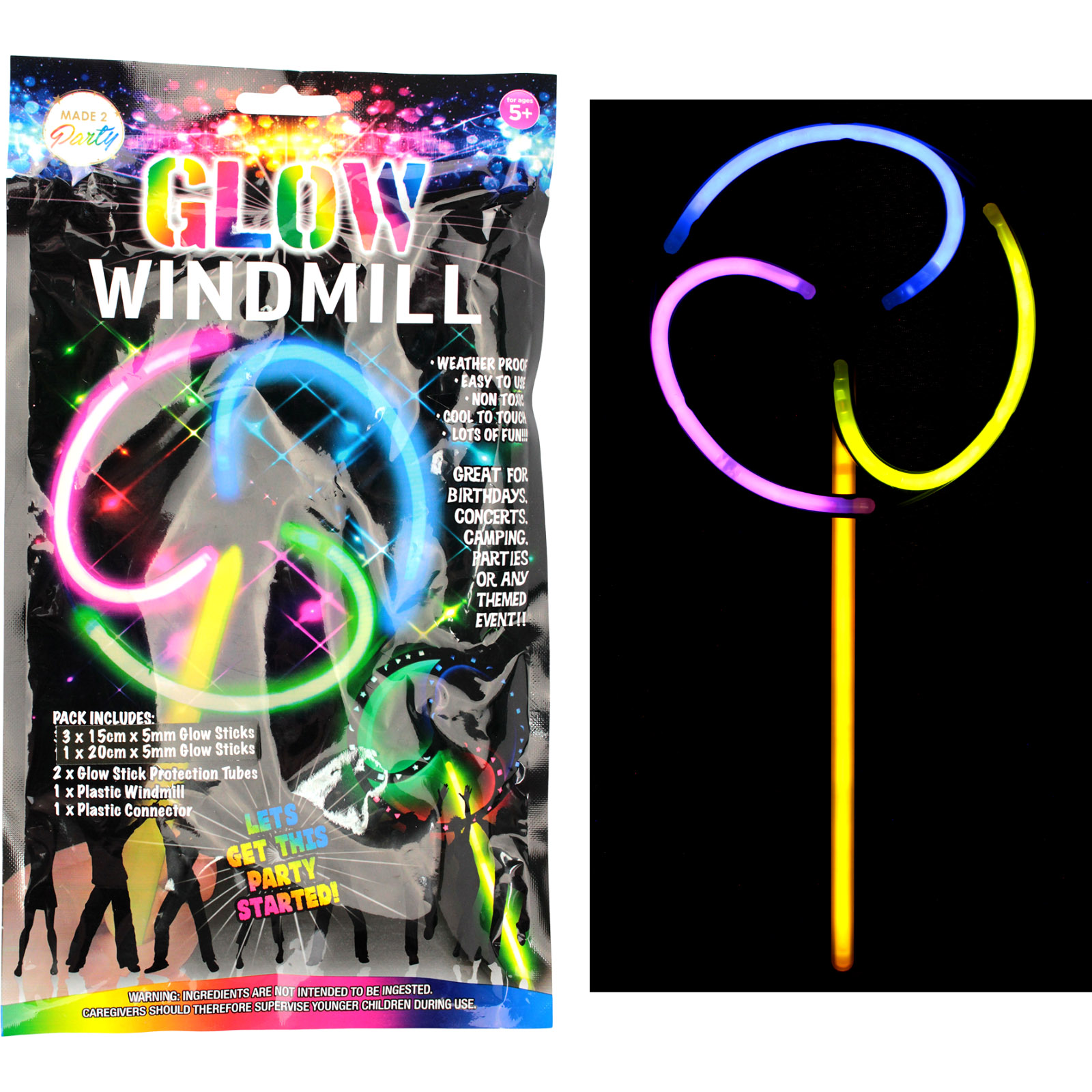 Glow Windmill Wand - Discount Party Supplies