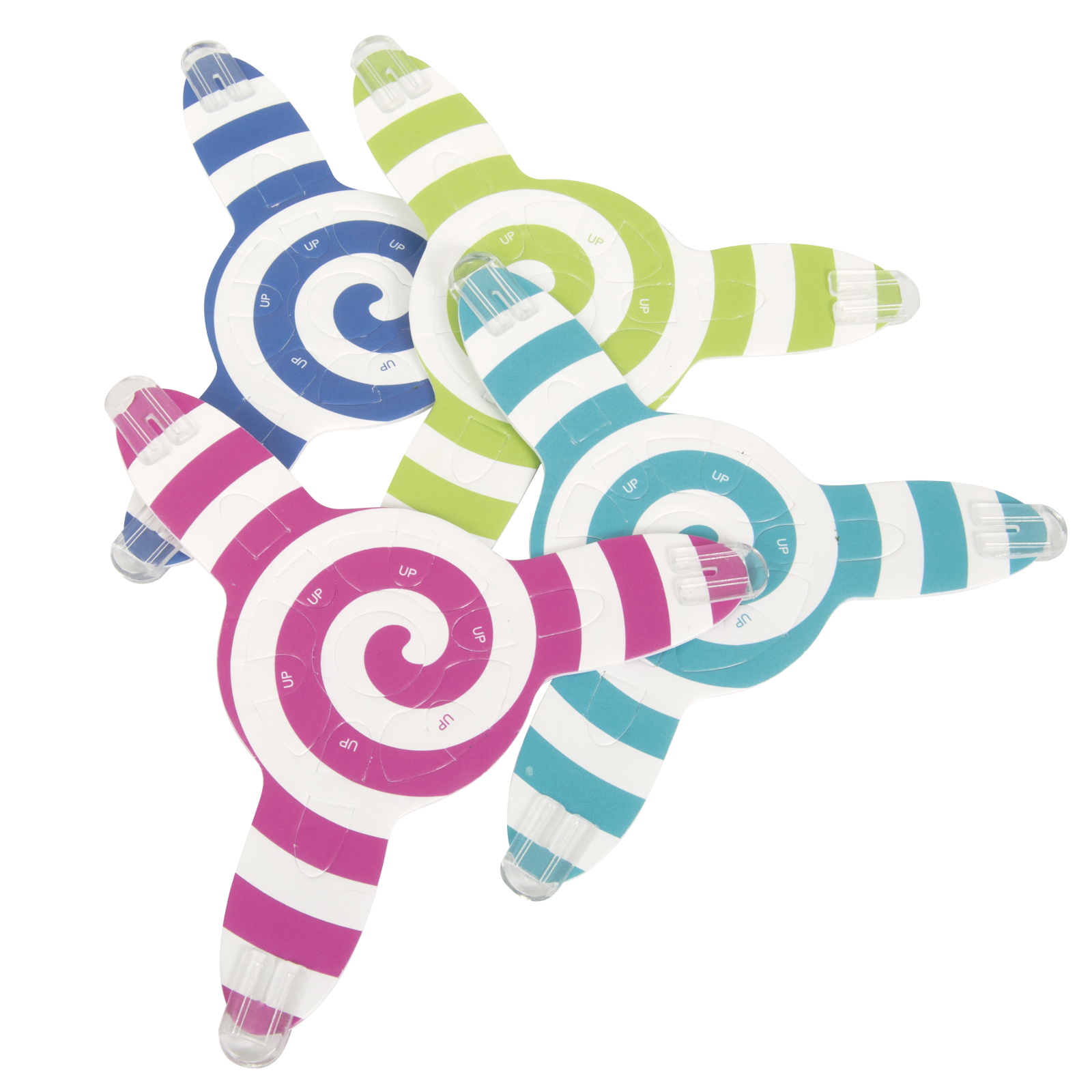 Bright Stripes Foam Flying Discs Pack of 4 - Discount Party Supplies