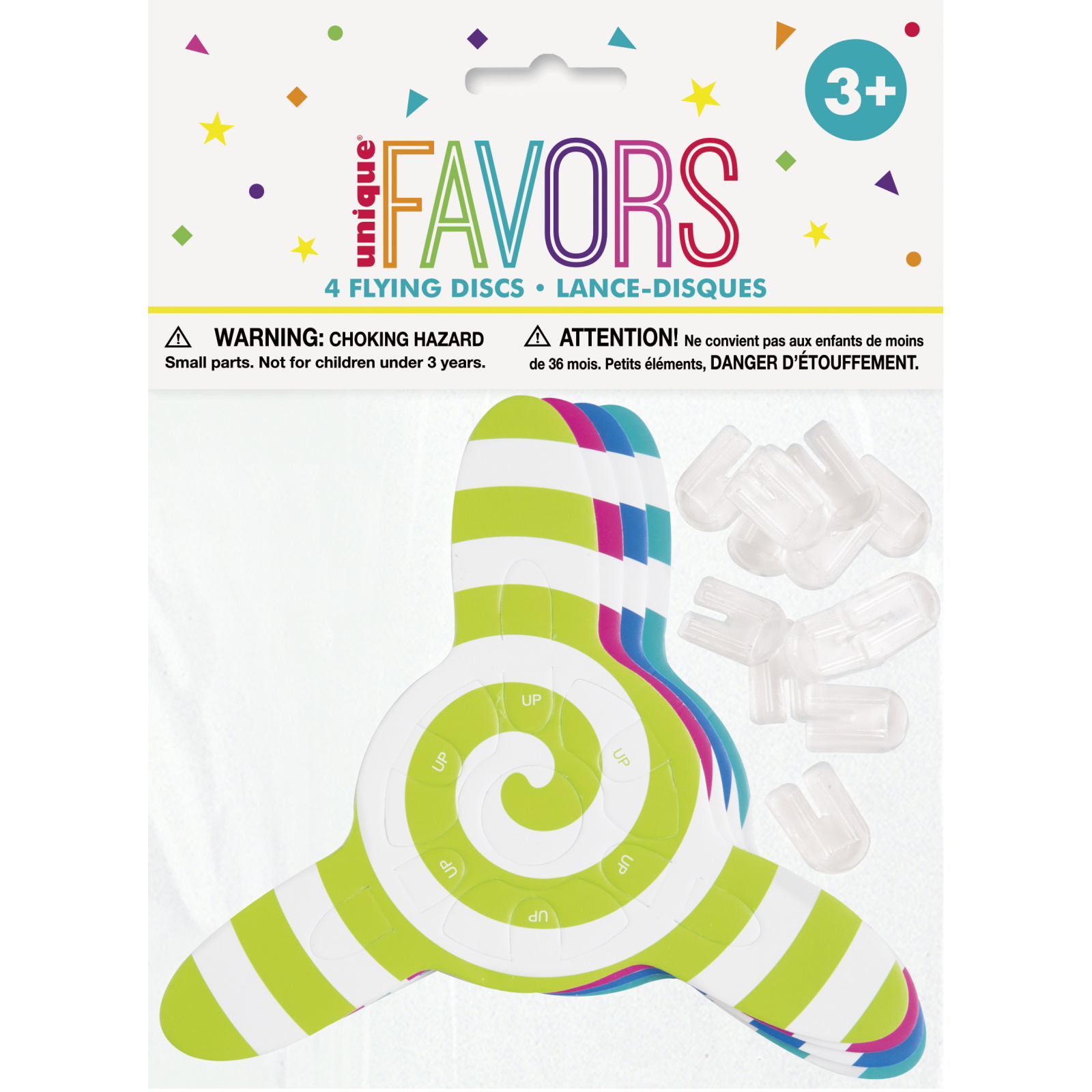 Bright Stripes Foam Flying Discs Pack of 4 | Discount Party Supplies ...