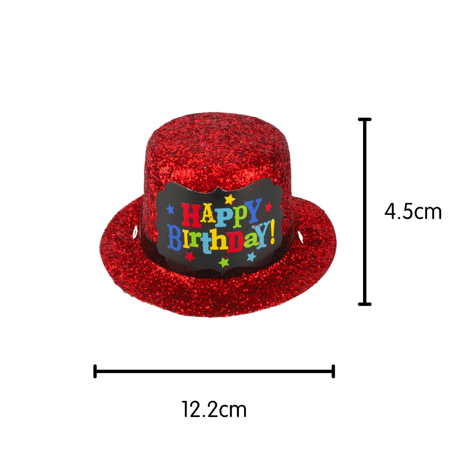 Mini Red Glitter Plastic Happy Birthday Hat | Discount Party Supplies ...