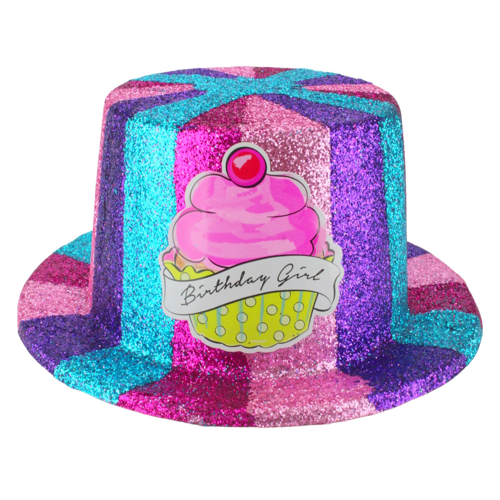 Sweet Sparkle and Swirl Glitter Top Hat - Discount Party Supplies