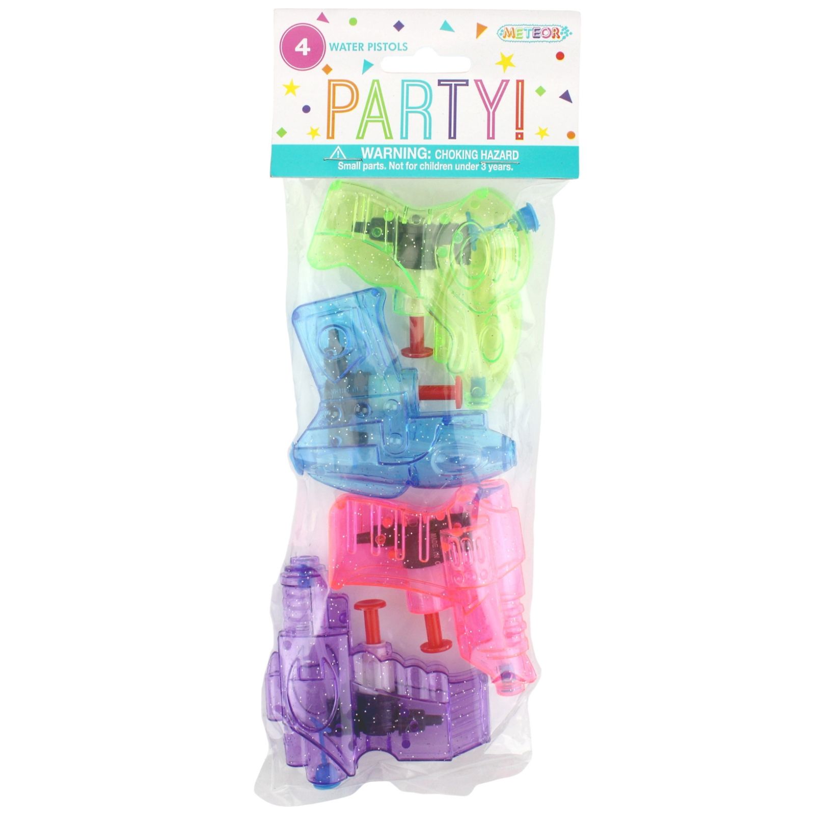 Coloured Glitter Squirt Guns (Pack of 4) | Discount Party Supplies ...