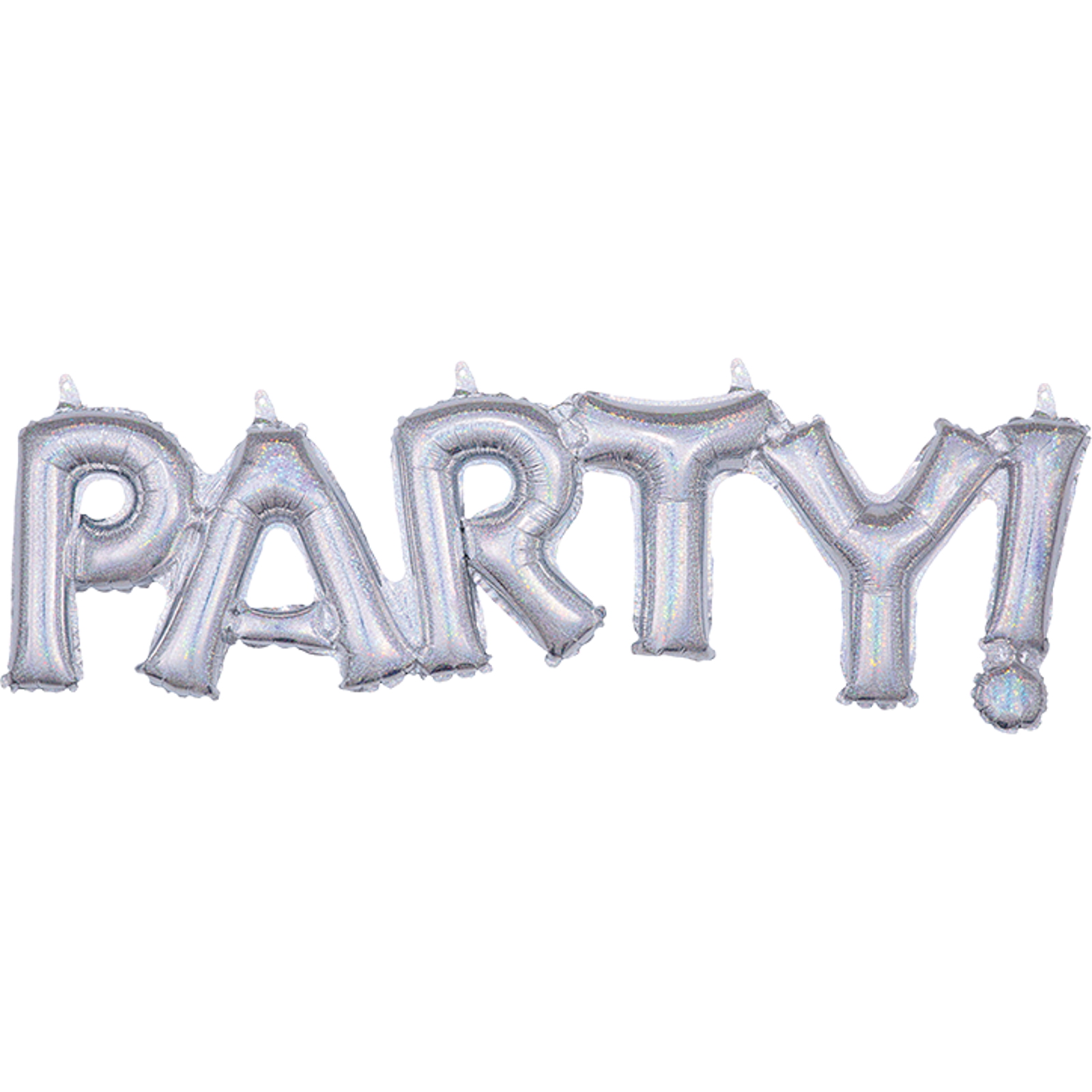 Holographic Party! Foil Balloon Banner Air Fill - Discount Party Supplies