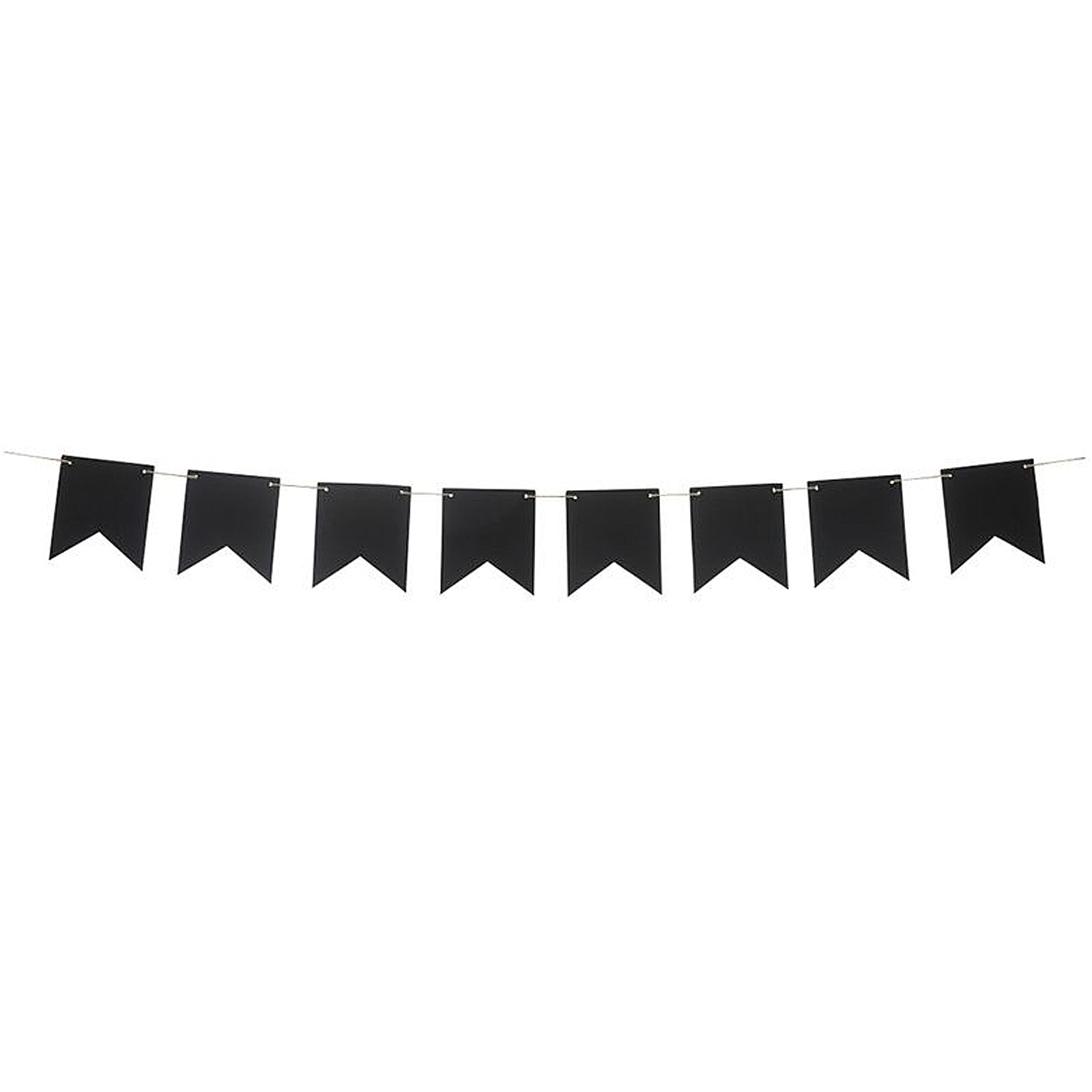 Chalkboard Paper Pennant Banner with Coloured Chalk - Discount Party ...