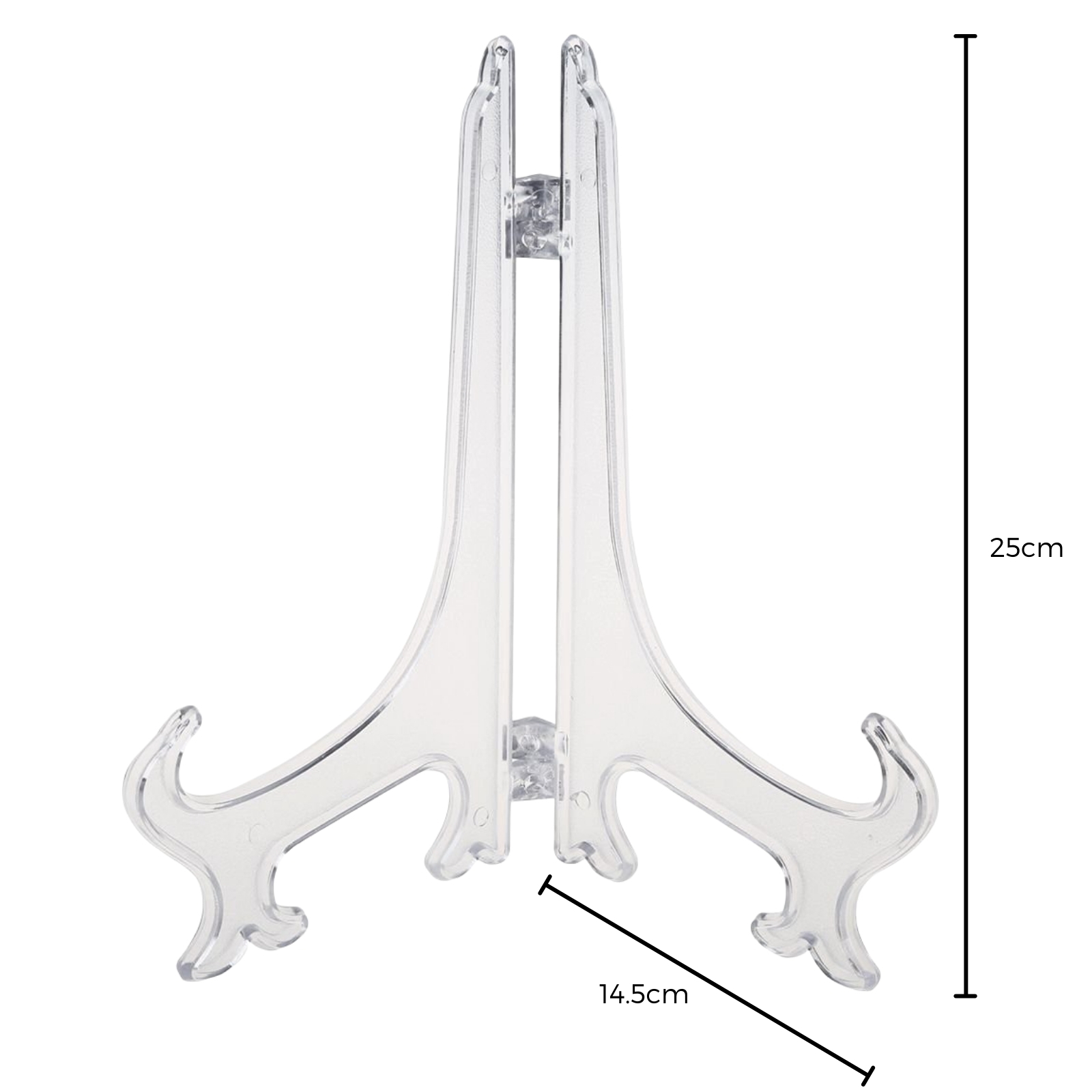 Clear 25cm Foldable Plastic Plate Stand | Wedding & Engagement ...
