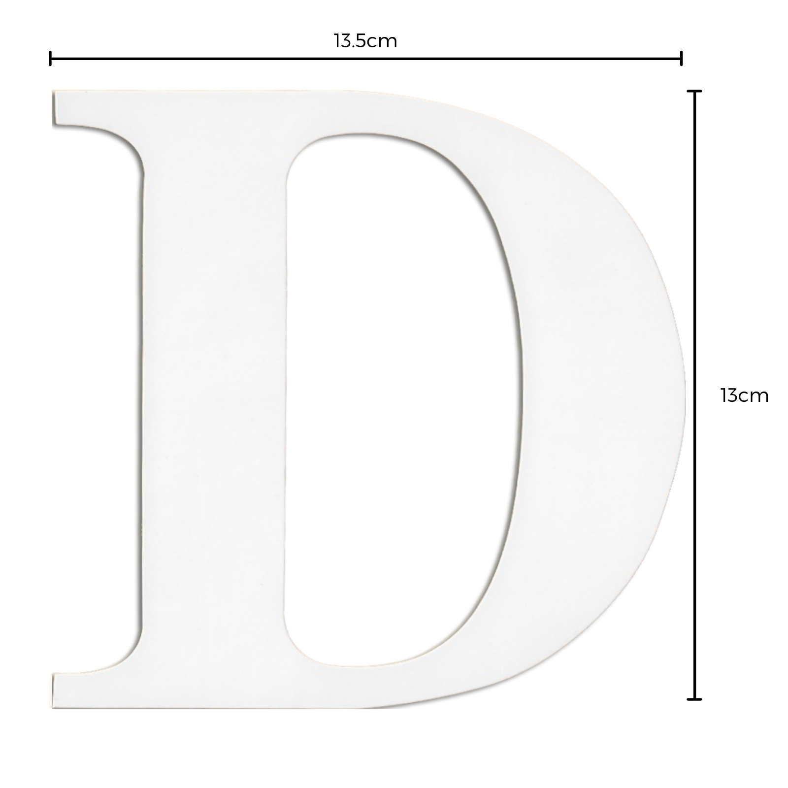 White Cardboard Letter D (Pack of 2) | Discount Party Supplies ...