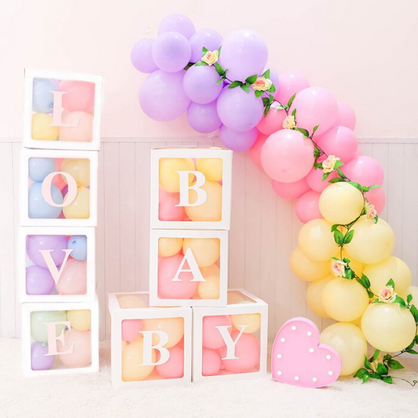 White Balloon Box (30cm) | Discount Party Supplies - Discount Party ...