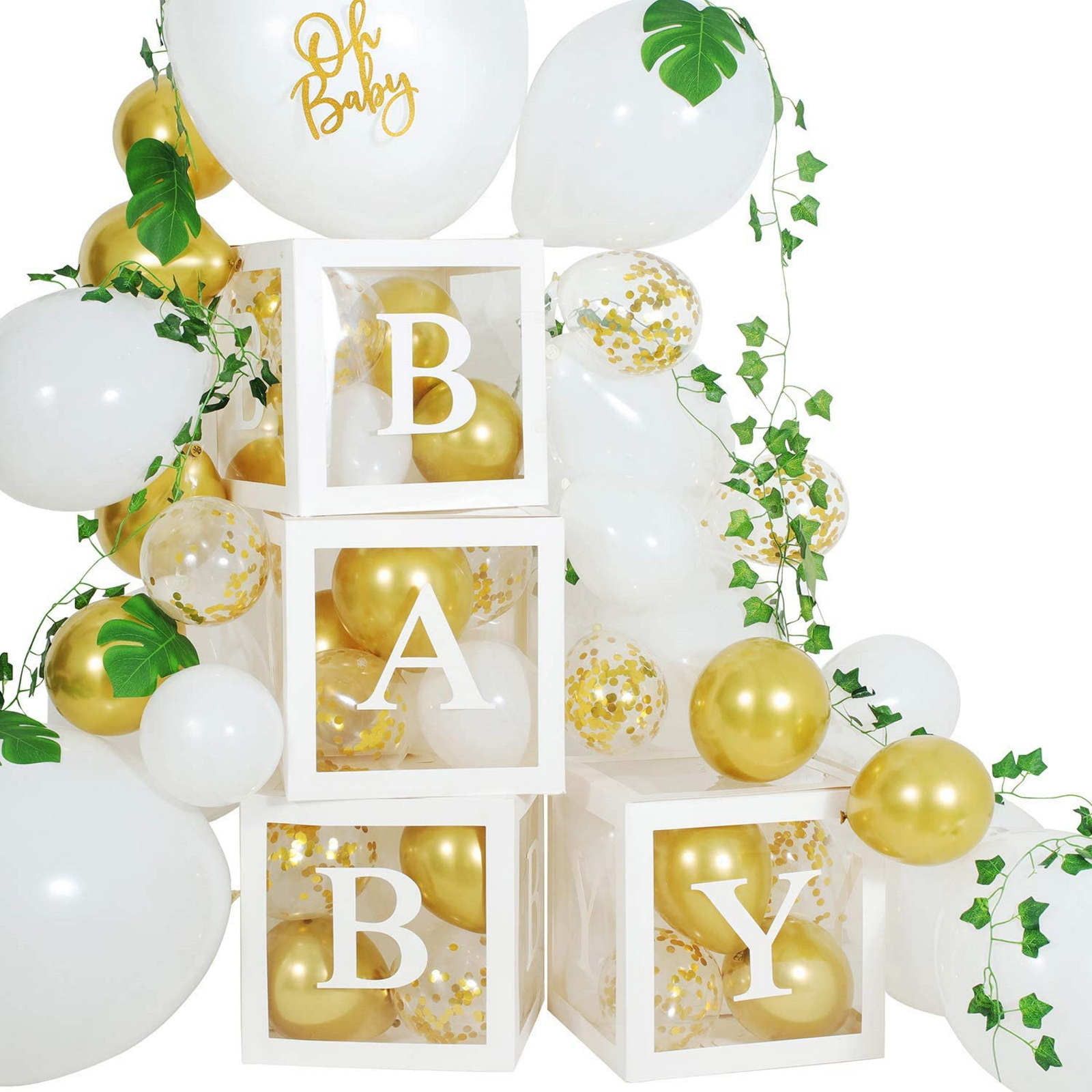 White Balloon Box (30cm) | Discount Party Supplies - Discount Party ...