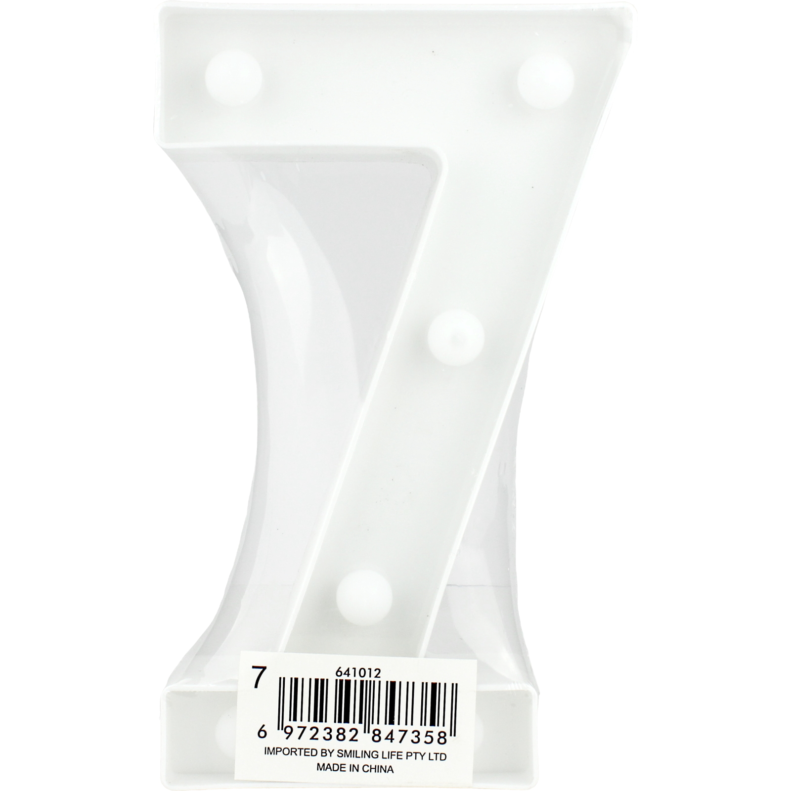 LED Light Up Number 7 White | Lighting Party Supplies | Party Food and ...