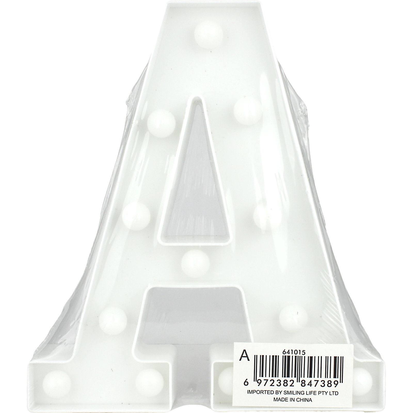 LED Light Up Letter A White | Lighting | Party Food and Decor Supplies ...