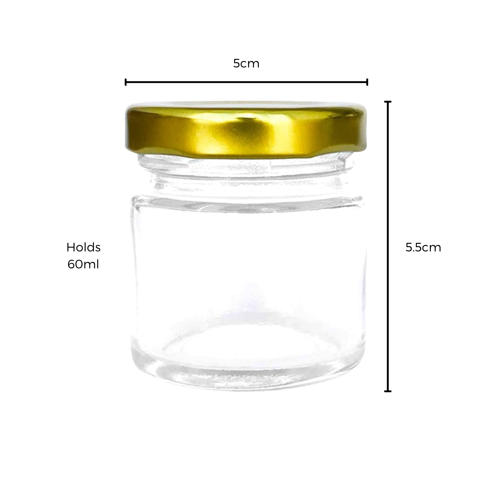 Mini Screw Top Glass Lolly Jars 60ml (Pack of 3) | Discount Party ...