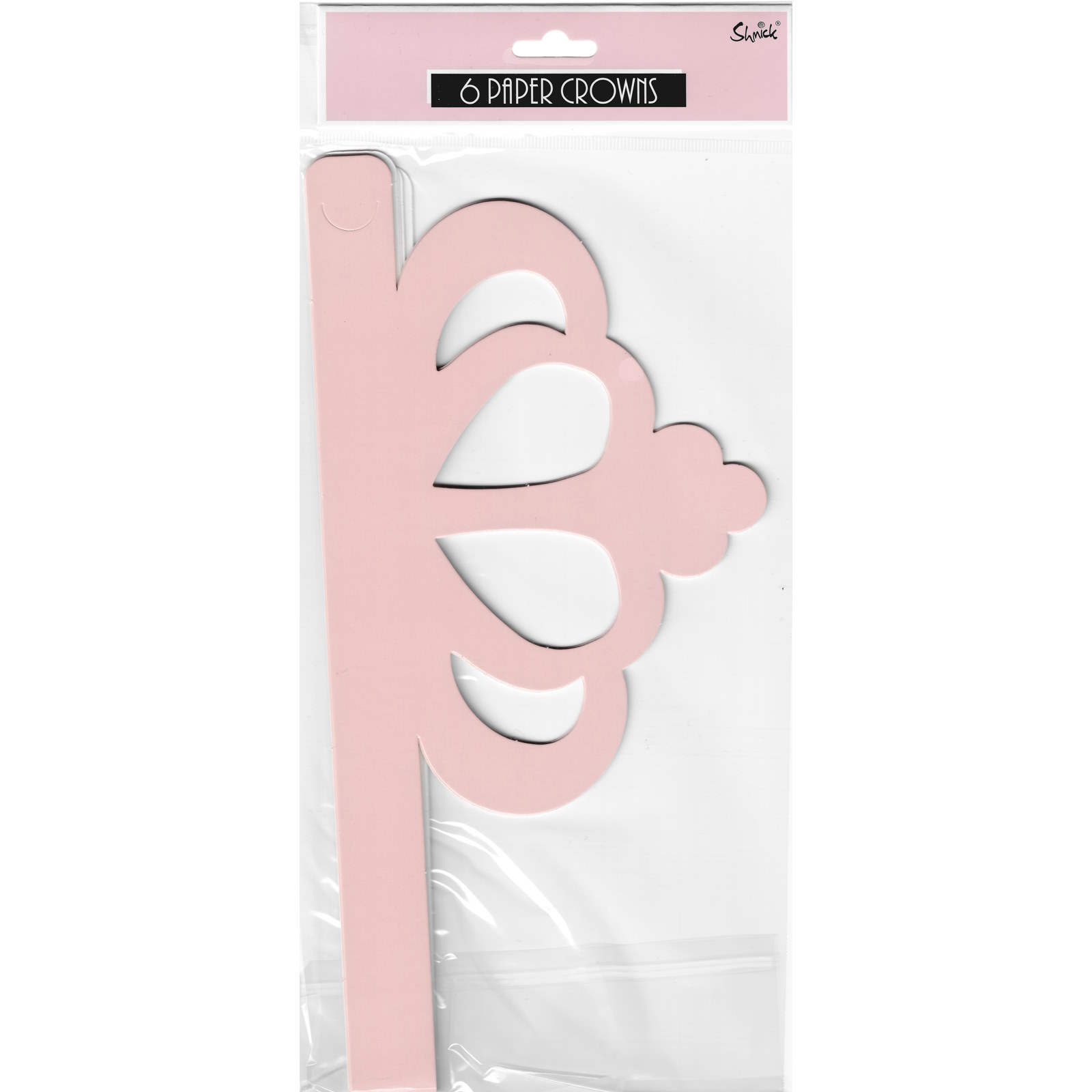 Light Pink Princess Paper Crowns (Pack of 6) | Discount Party Supplies ...