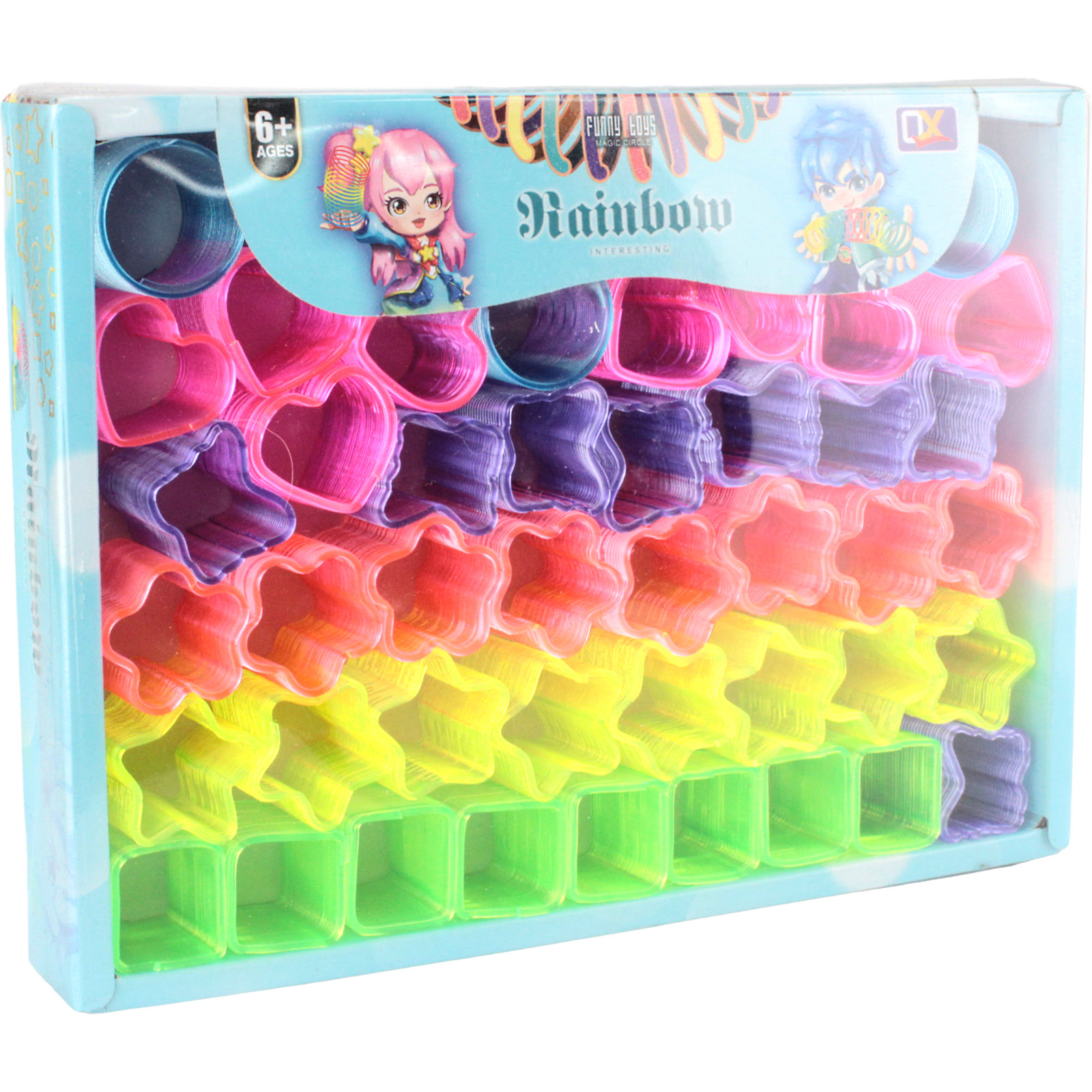48Pcs Assorted Shapes Mini Slinky Springs | Discount Party Supplies ...