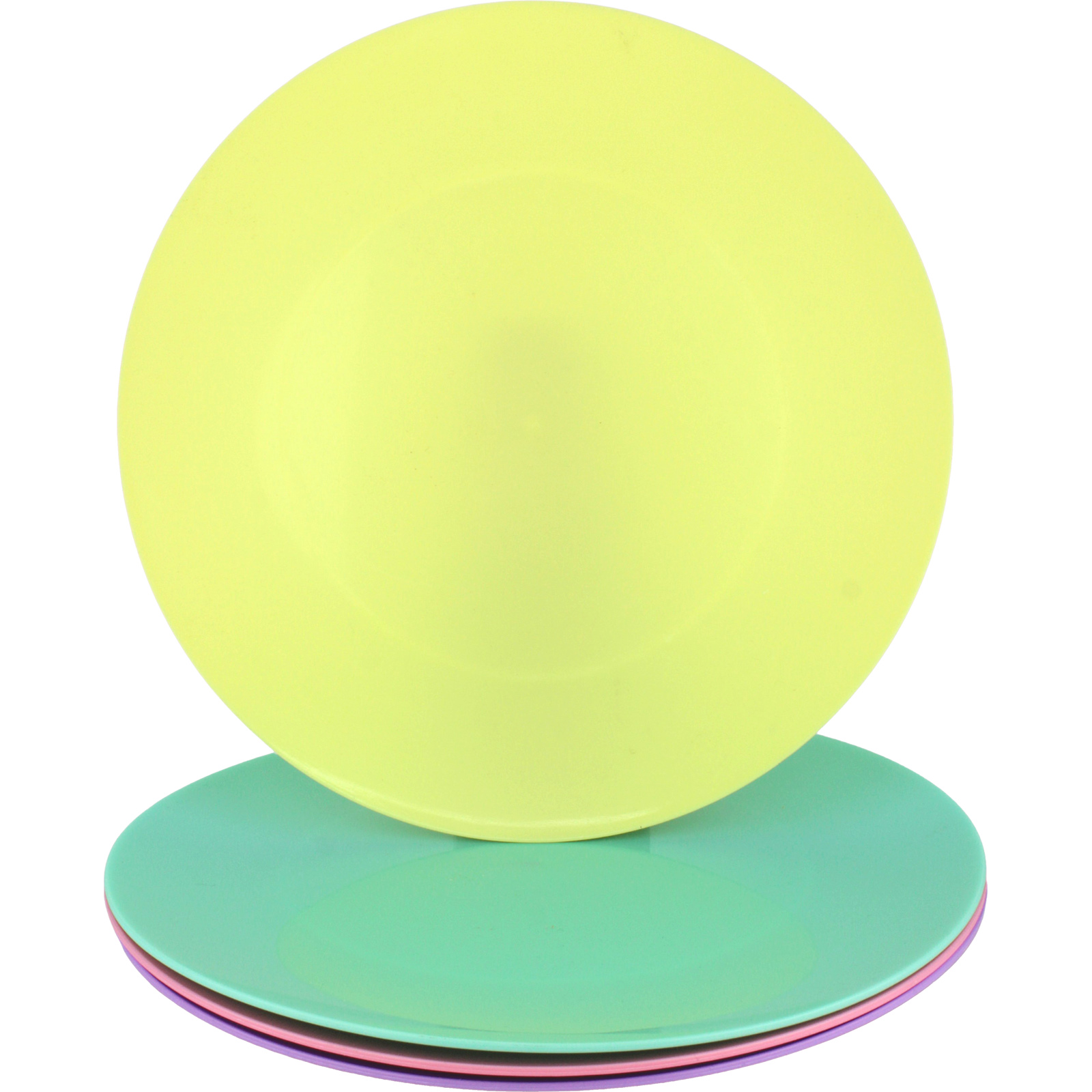 Summer Sorbet Reusable Plastic Dinner Plates Pack of 4 - Discount Party ...