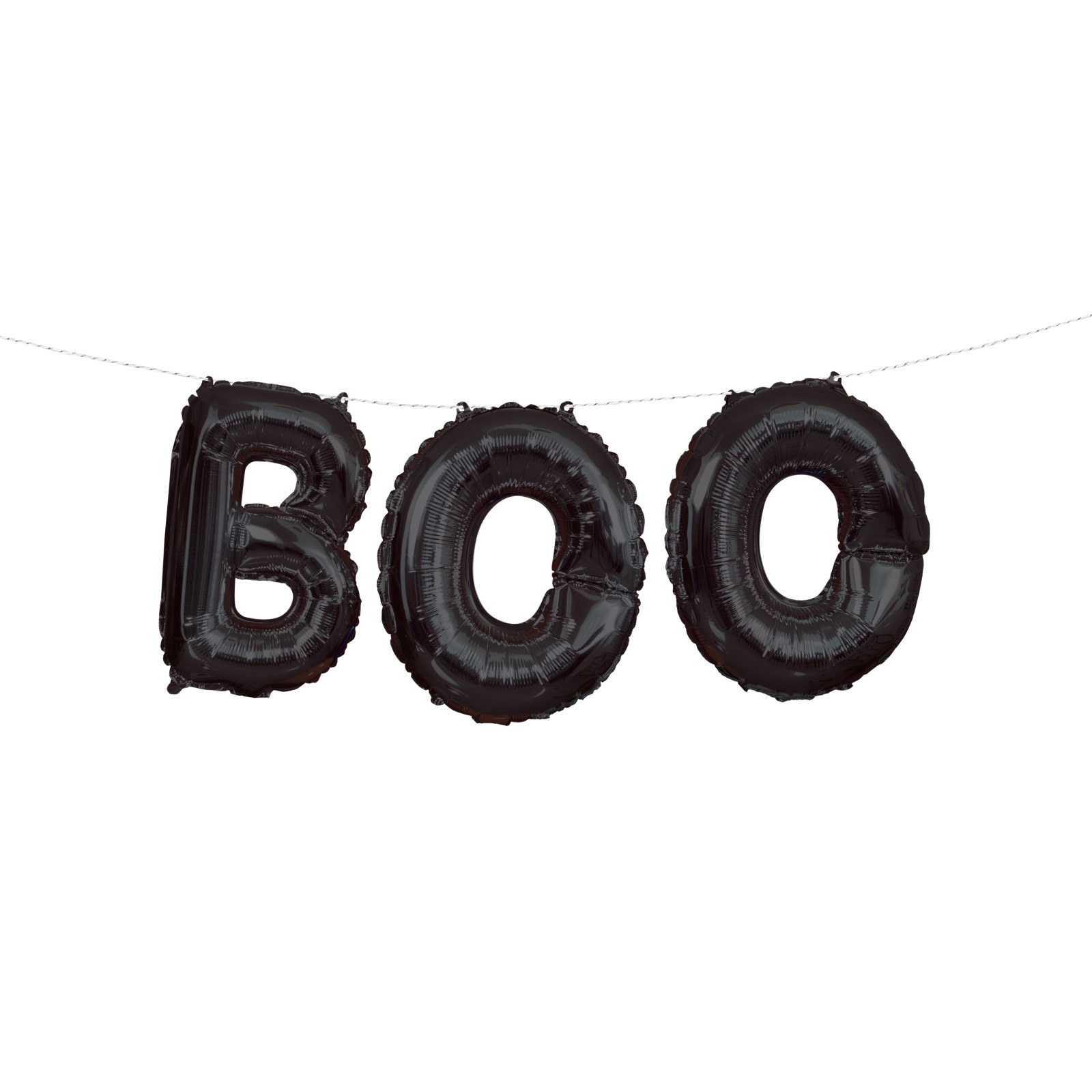 Boo Foil Letter Balloon Banner (Air Fill) - Discount Party Supplies