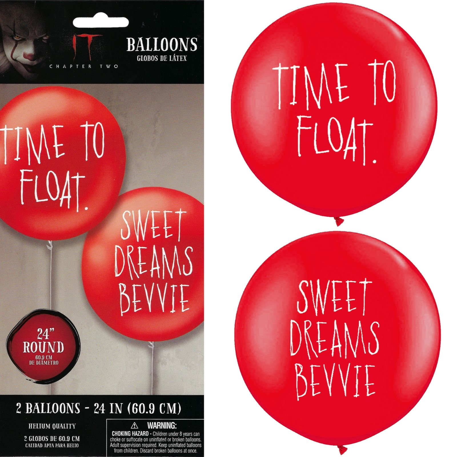 IT Chapter Two Giant Latex Balloons (Pack of 2) | Discount Party ...