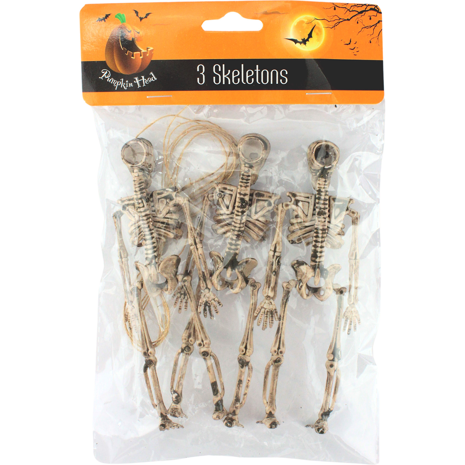 Small Plastic Aged Skeletons (Pack of 3) | Discount Party Supplies ...