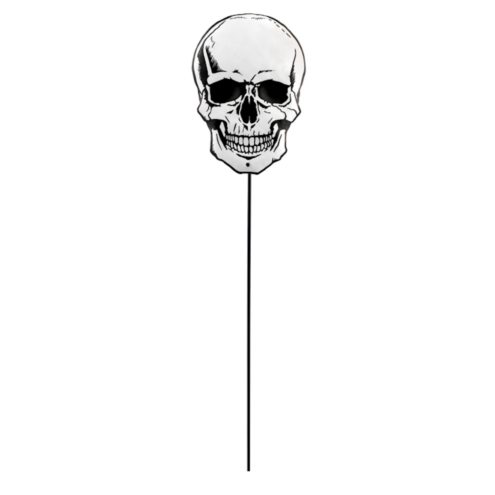 Skull Metal Yard Stake - Discount Party Supplies