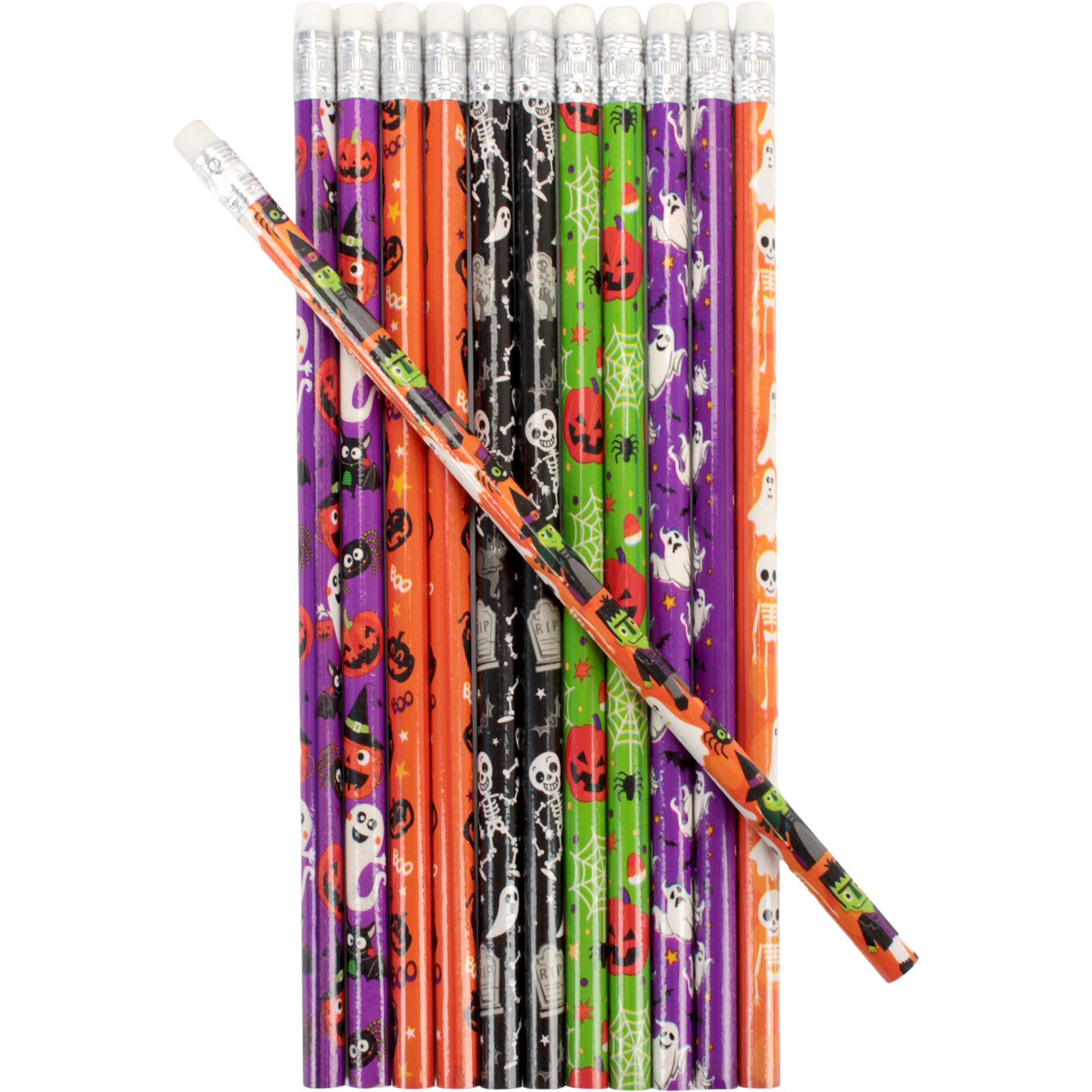 Spooky Halloween Pencils (Pack of 12) - Discount Party Supplies