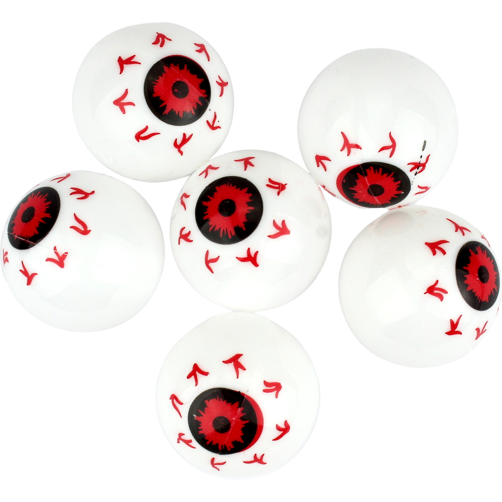 Plastic Bloodshot Eyeballs (Pack of 6) - Discount Party Supplies