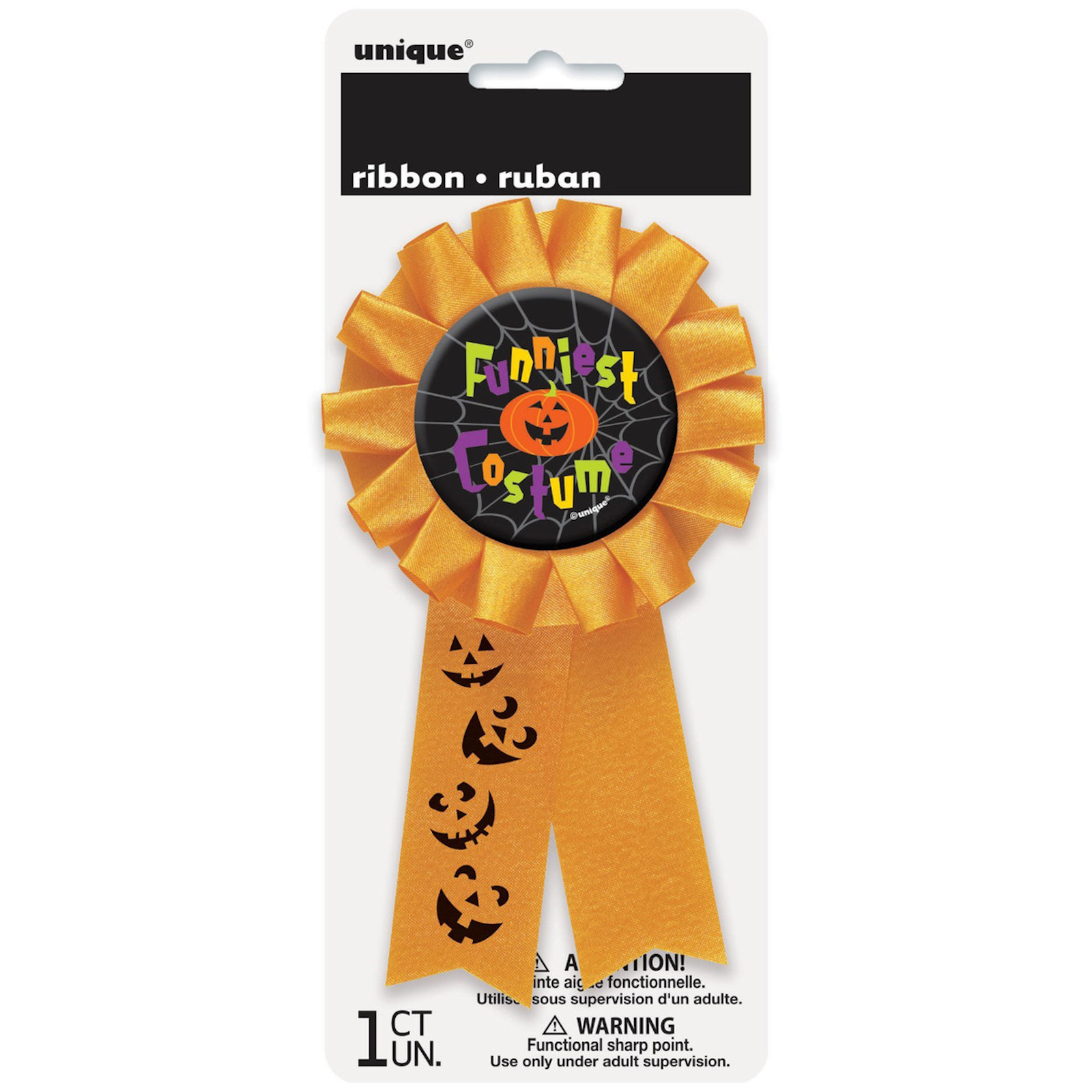 Halloween Funniest Costume Award Ribbon Badge | Discount Party Supplies ...