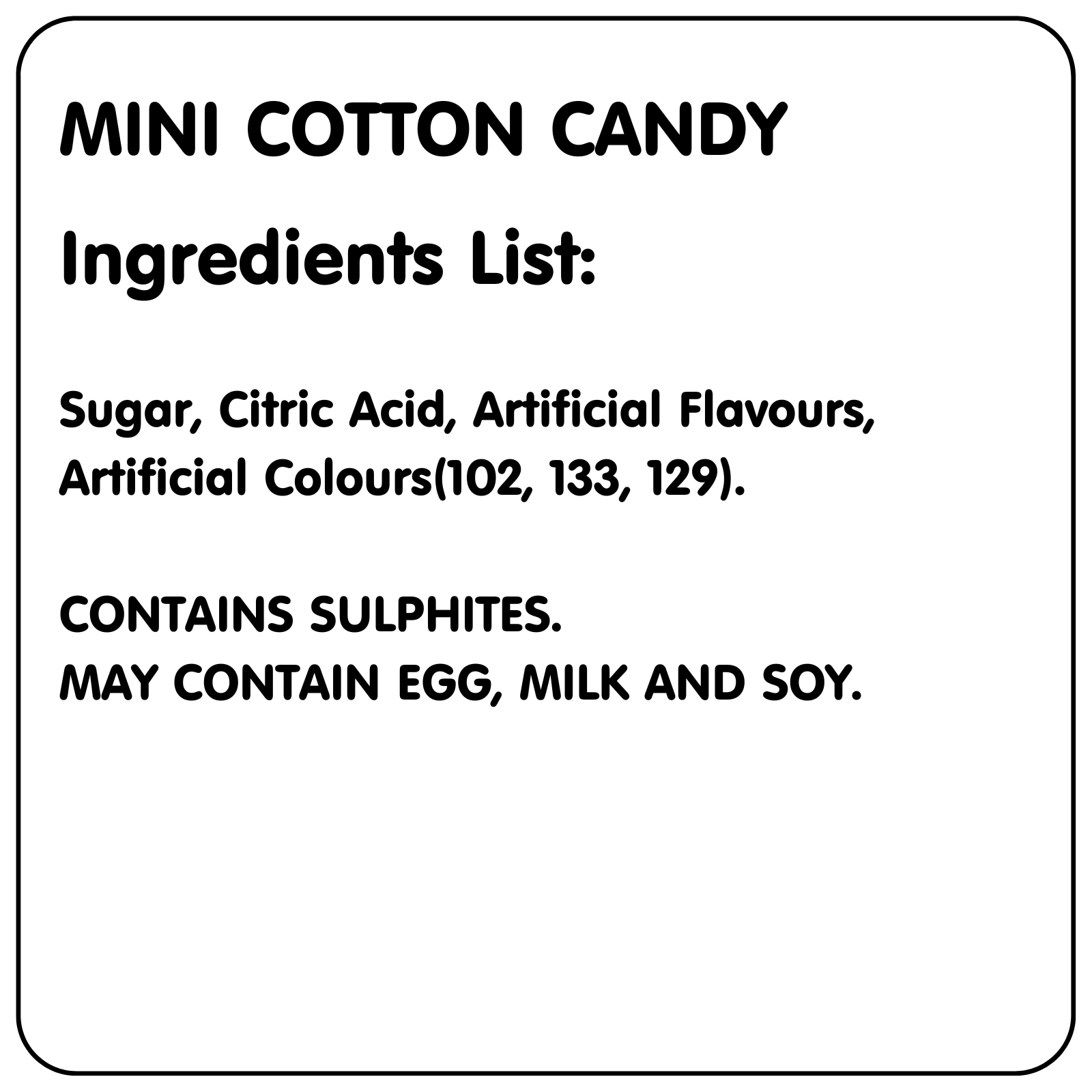 Mini Cotton Candy Multipack (10 Pieces) | Lollies, Sweets, & Candy ...
