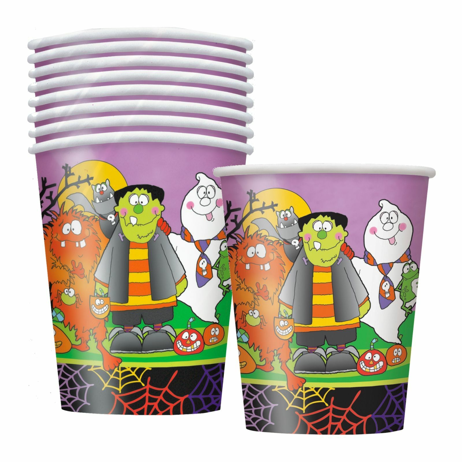 Little Monsters Paper Cups (Pack of 8) - Discount Party Supplies