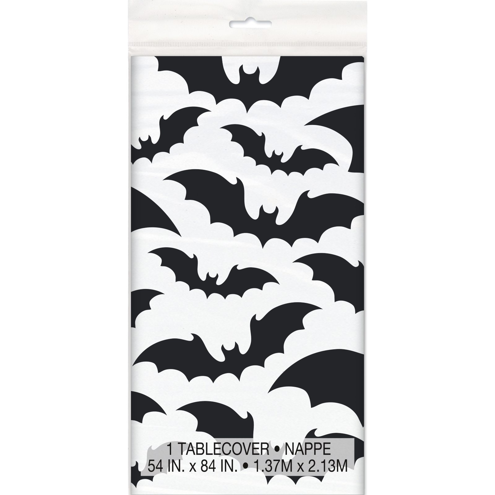 Black Bats Plastic Tablecloth - Discount Party Supplies