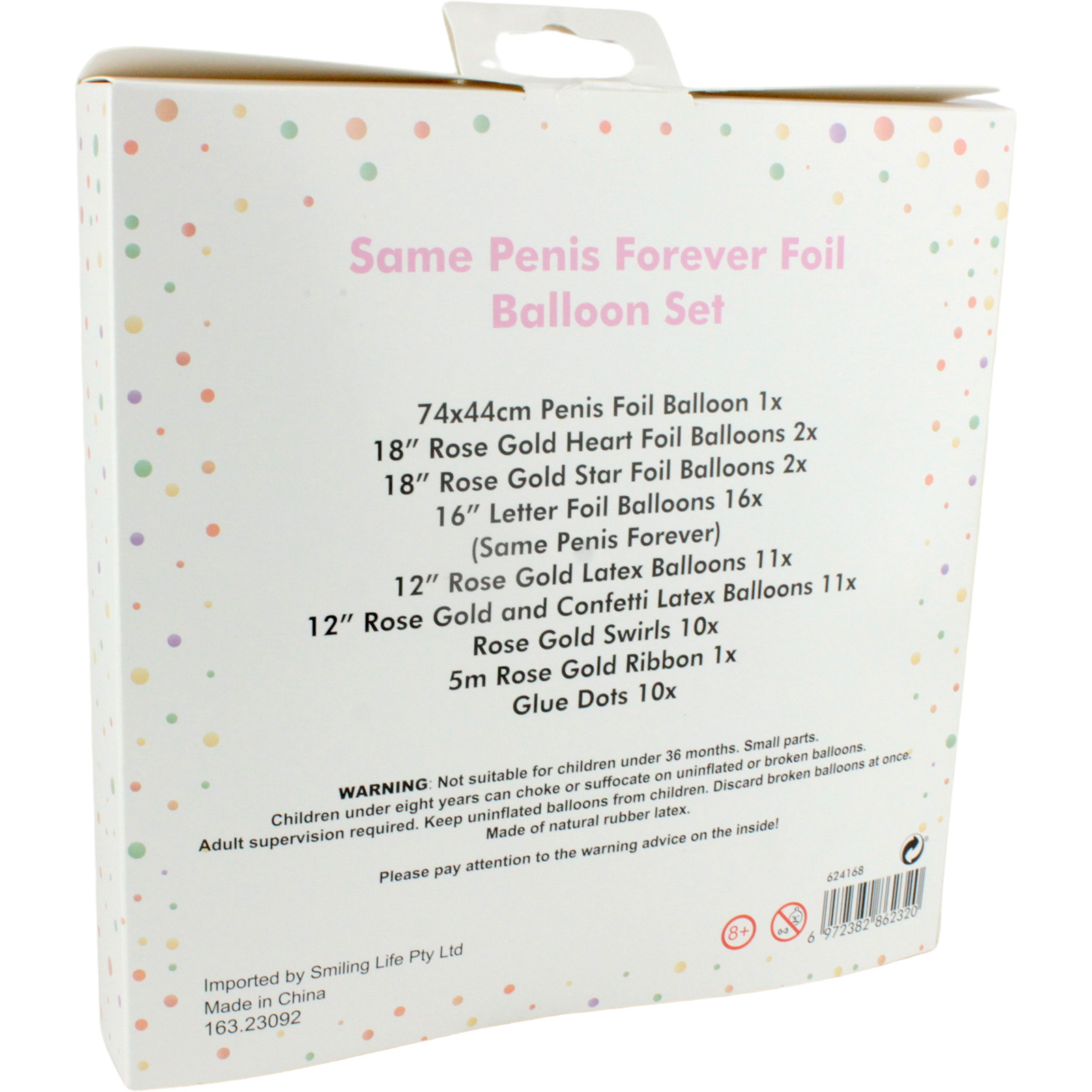 Same Penis Forever Foil Balloon Set (Pack of 64) | Hens & Bucks | Occasion & Event Party ...
