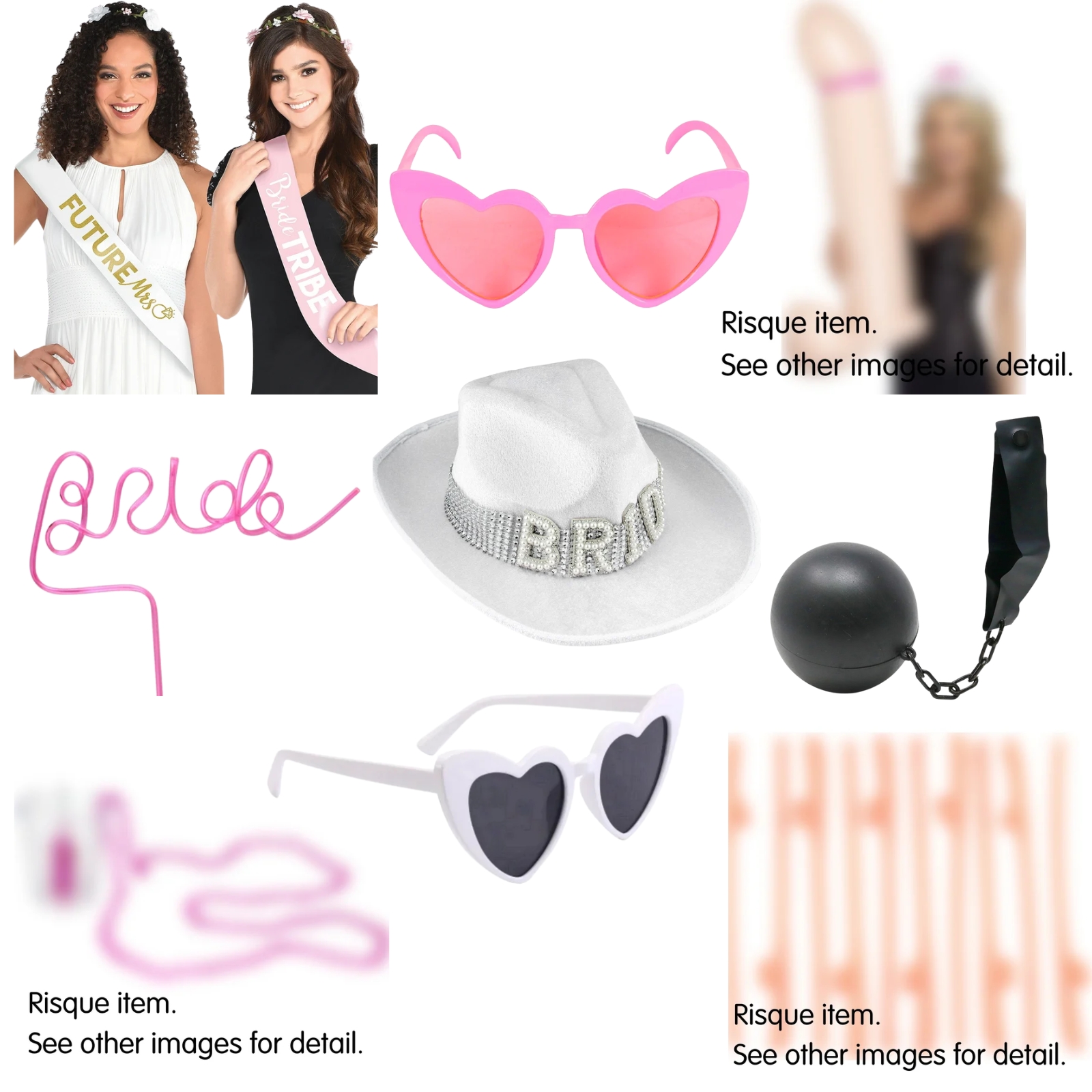 Bachelorette Night Mega Party Set for 8 Guests - Discount Party Supplies
