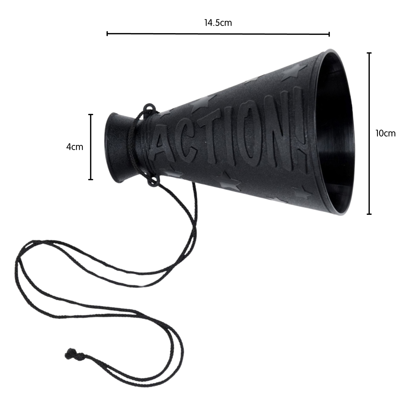 Black Plastic Movie Megaphone | Hollywood | Themed Party Supplies ...