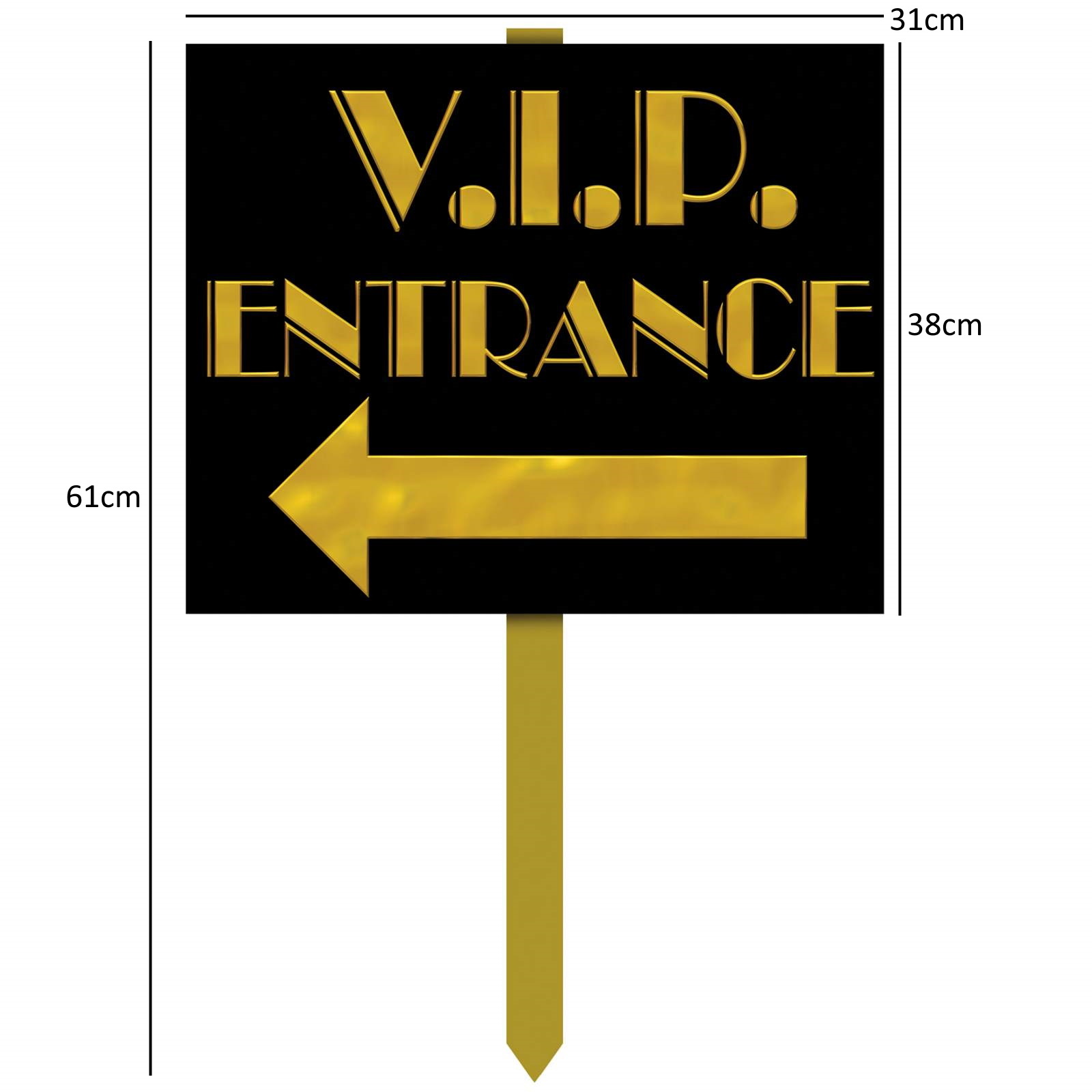 VIP Entrance Yard Sign | Hollywood | Themed Party Supplies | Discount ...