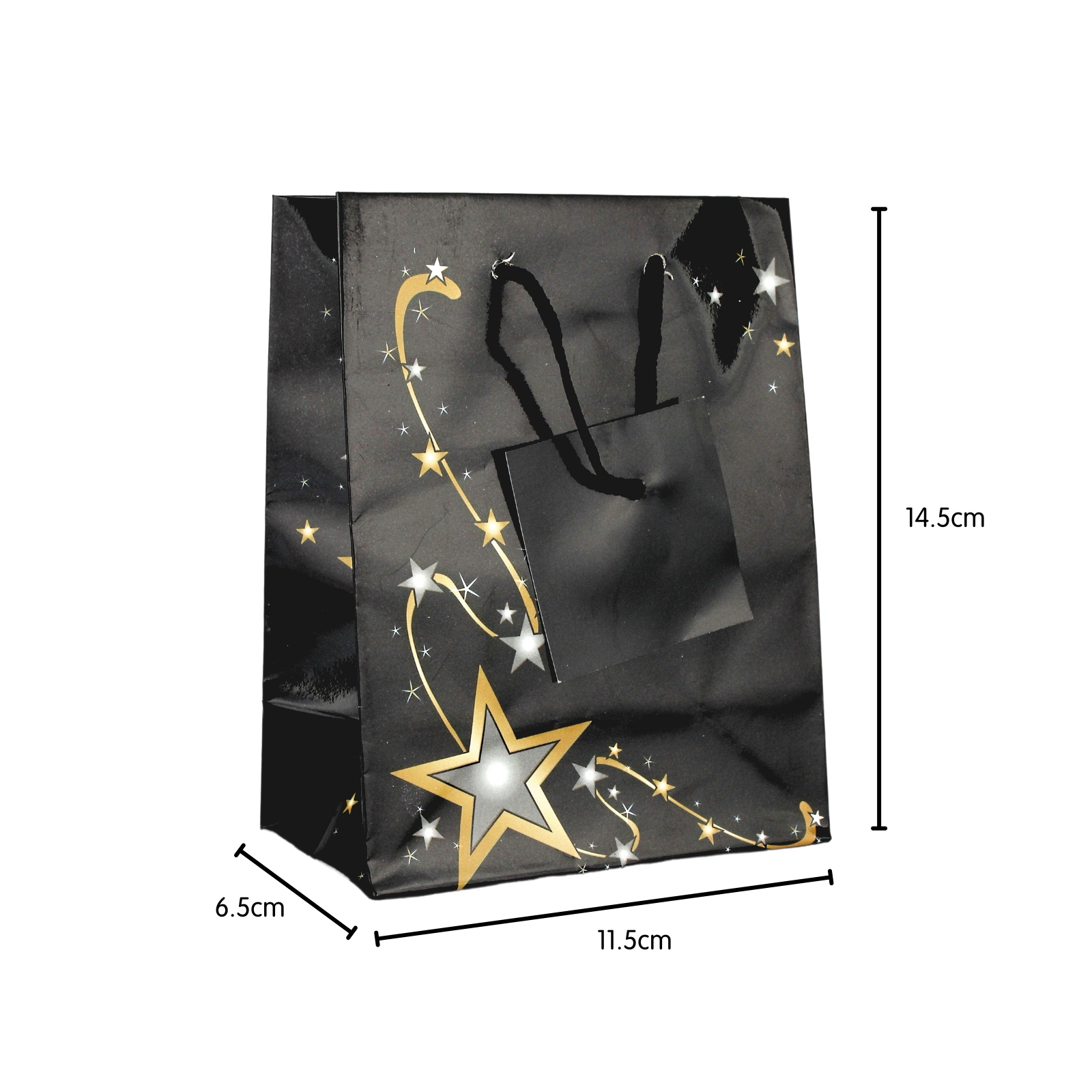 Gold Star Mini Paper Gift Bags (Pack of 12) | Hollywood | Themed Party ...