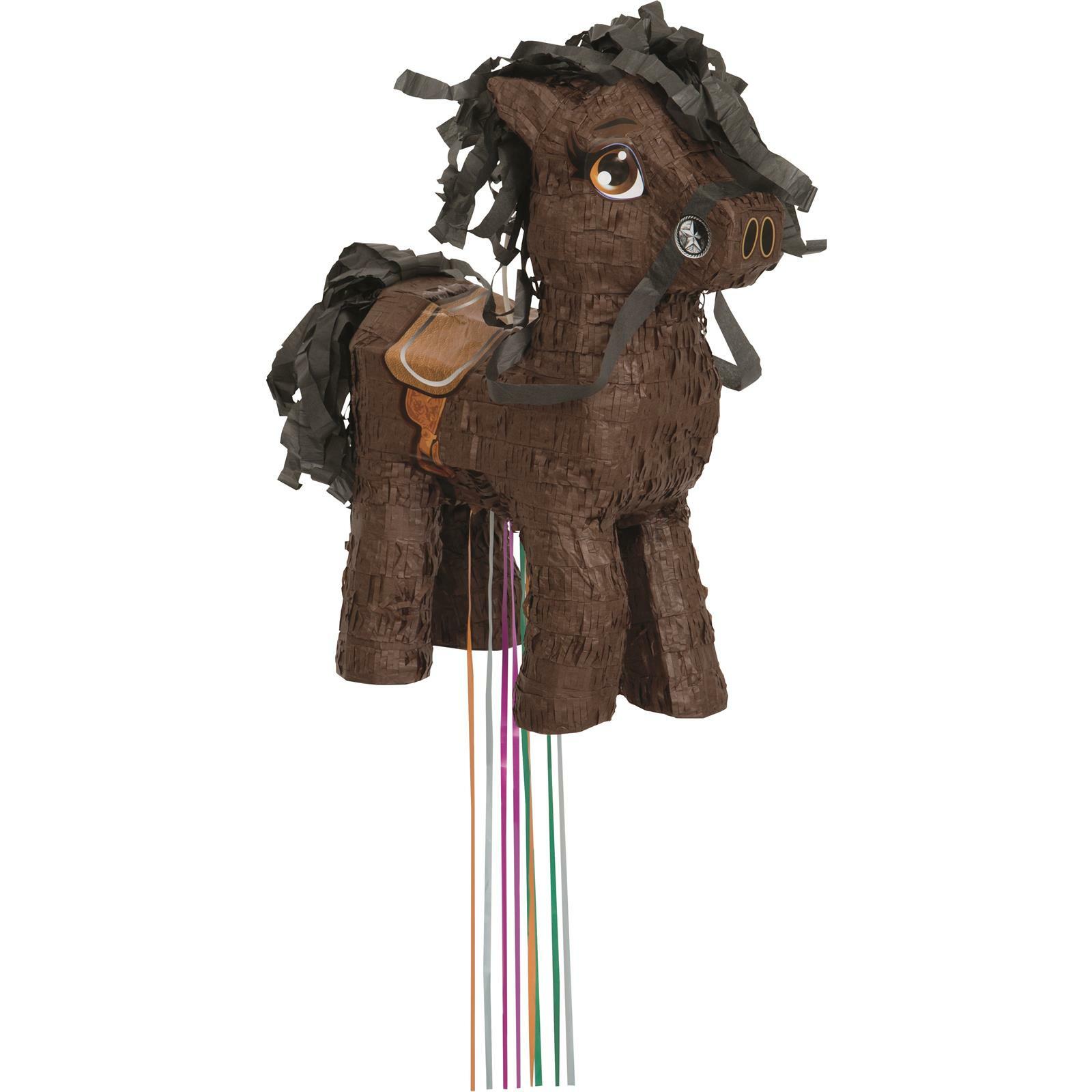 Brown Horse Pull String Pinata - Discount Party Supplies