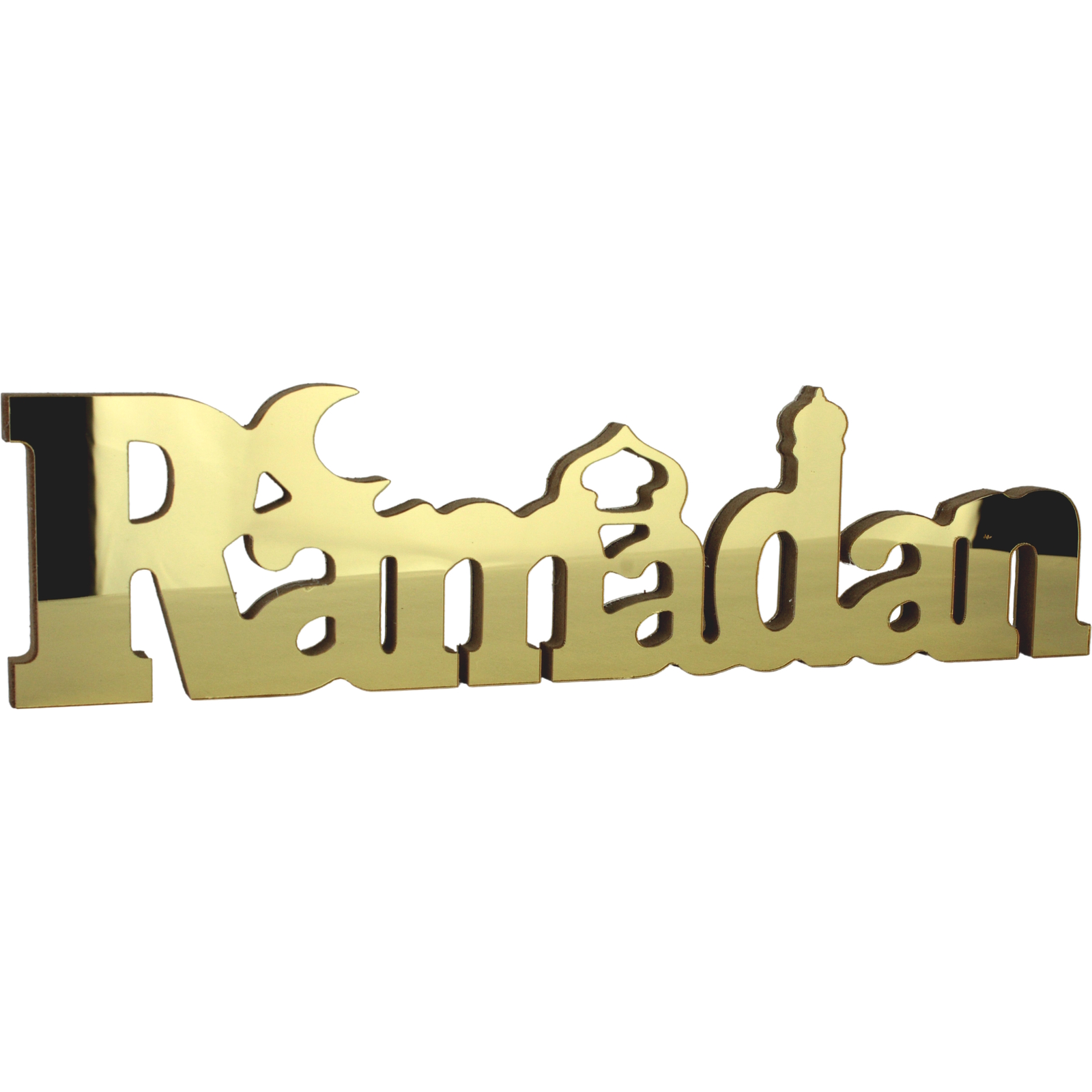Gold Mirror Ramadan Sign - Discount Party Supplies